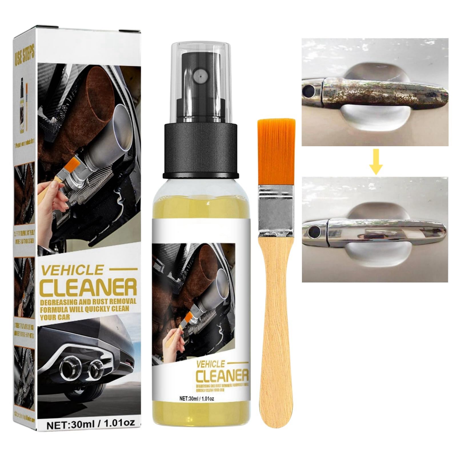 Powerful Rust Remover Spray,Rust Remover for Metal,Car Rust Removal ...
