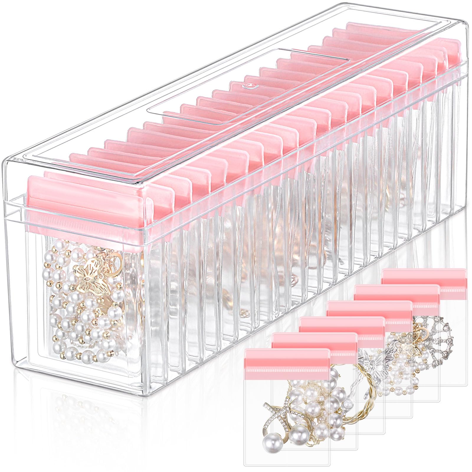 Amazon.com: Kenning Acrylic Jewelry Box Organizer Clear Jewelry Storage ...
