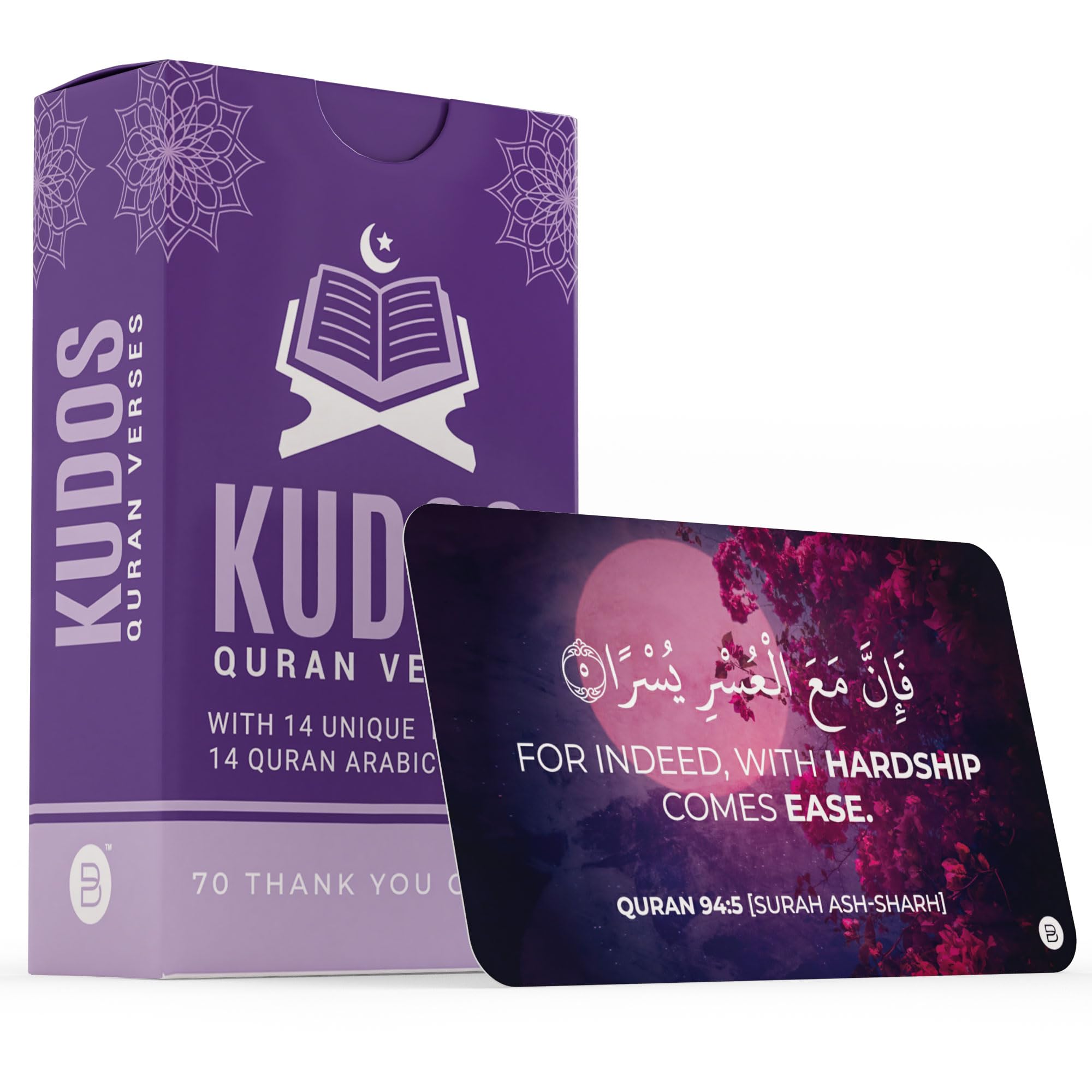 Snapklik.com : Briston Kudos Quran Verse Cards 70 Islamic Thank You Cards