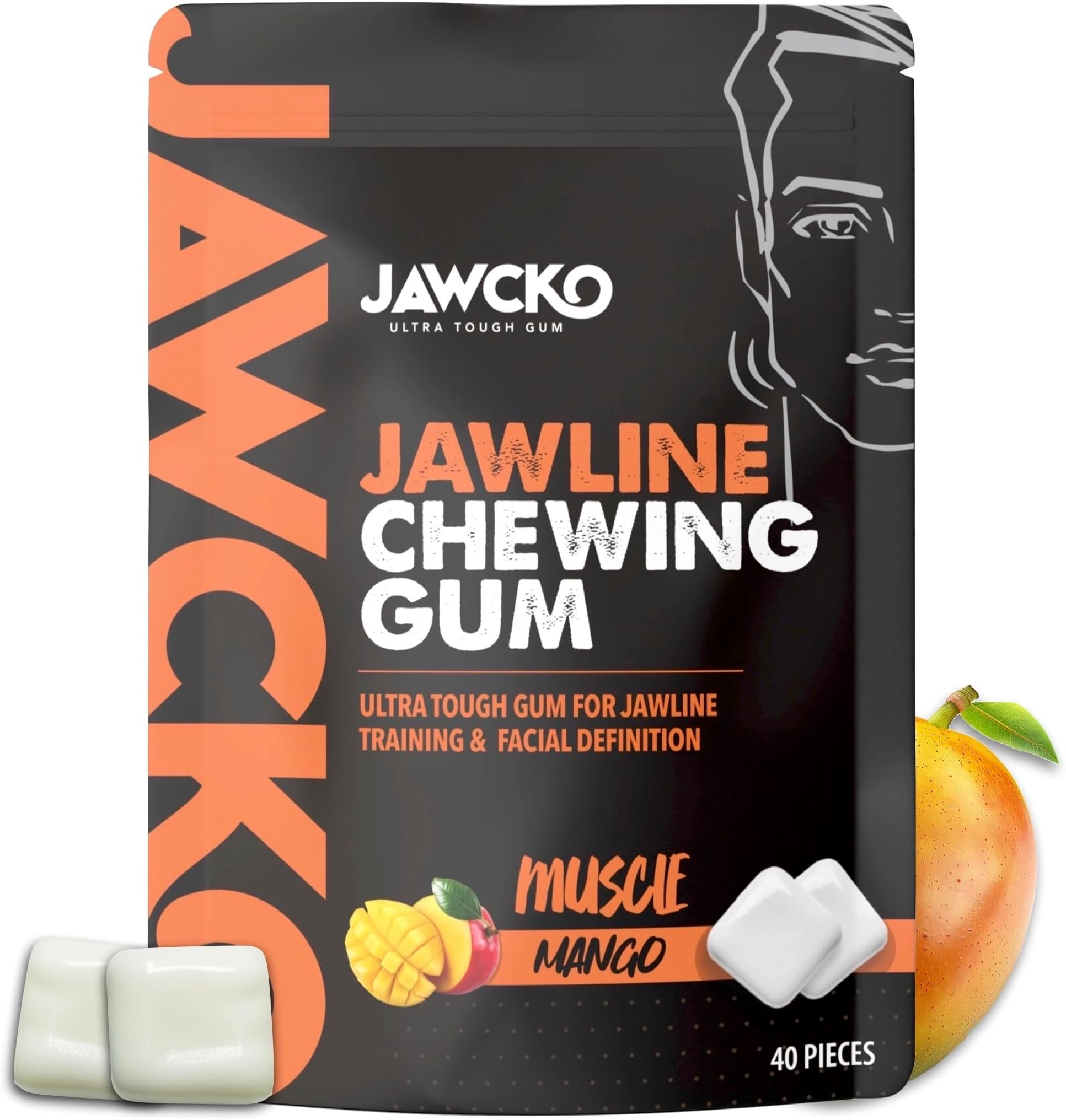 Amazon.com : Titan Gum: Ultra Tough Hard Chewing Gum for Jawline ...