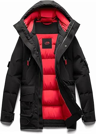 The Next Mens Down Jacket Classic Down Parka Minimalist Lightweight ...