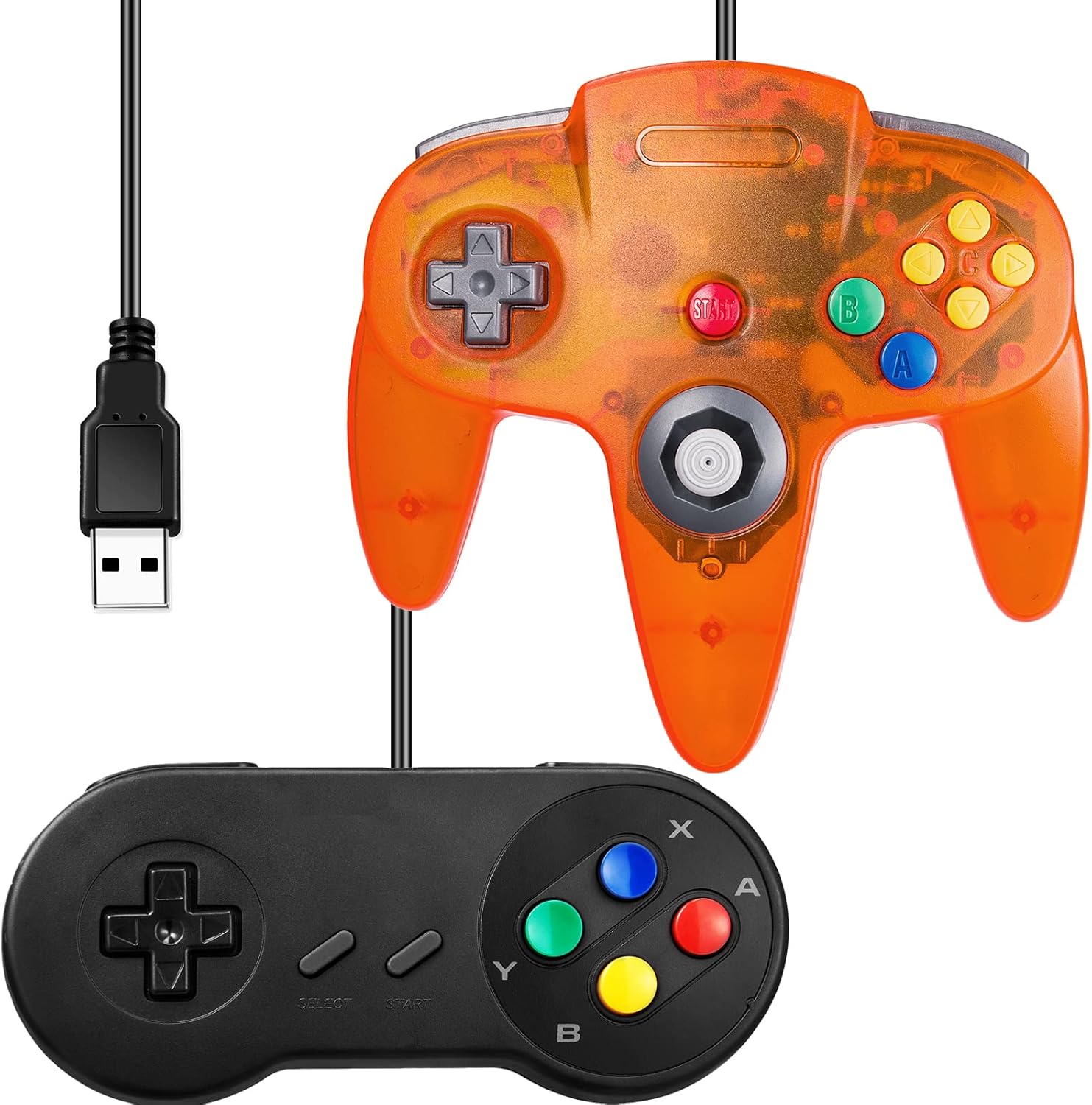 Amazon.com: [Bundle USB Version] 2 Pack USB Classic Controller, iNNEXT ...