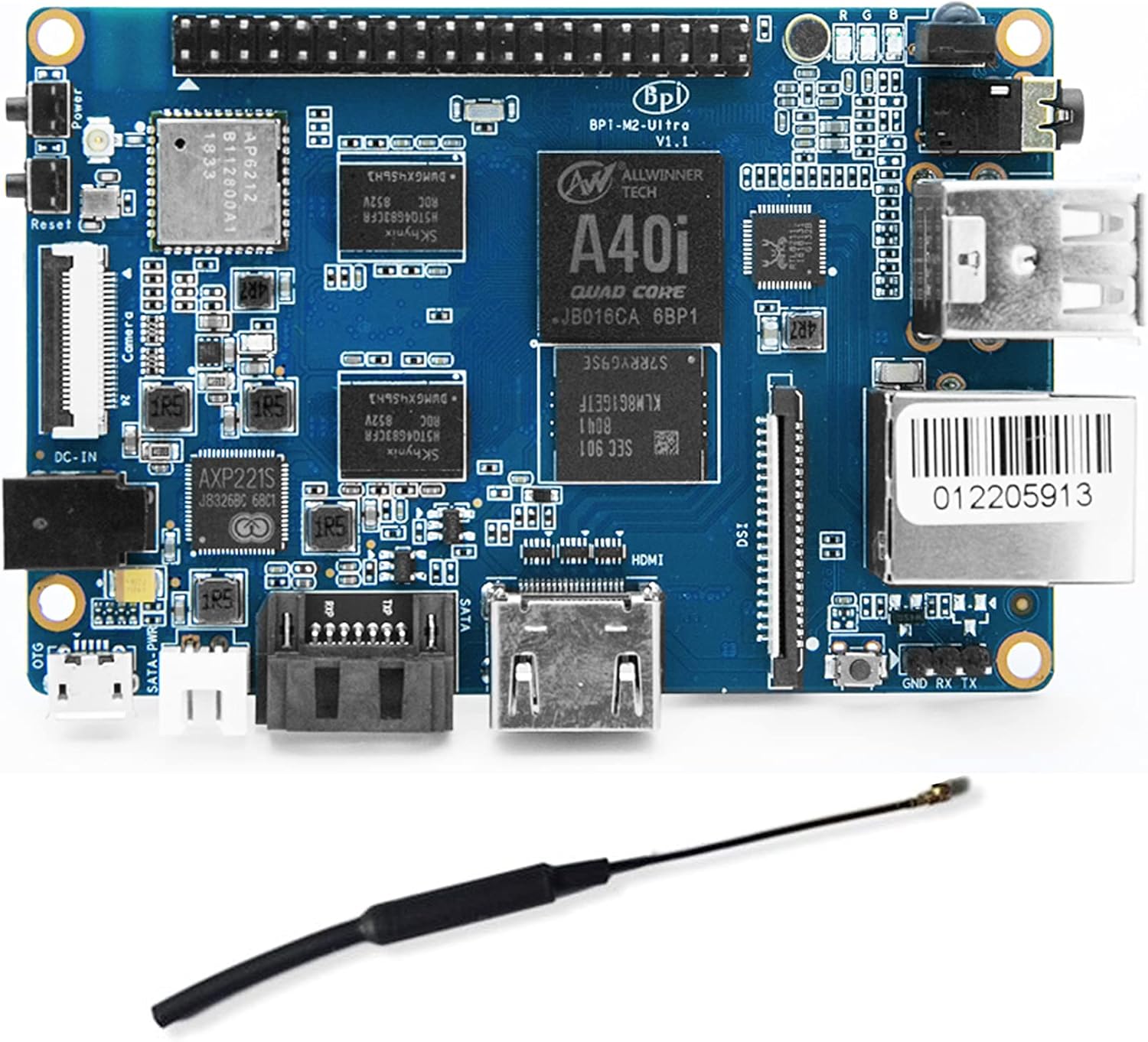 Amazon.com: Banana Pi BPI M2 Ultra A40i Single Board Computer with Quad ...