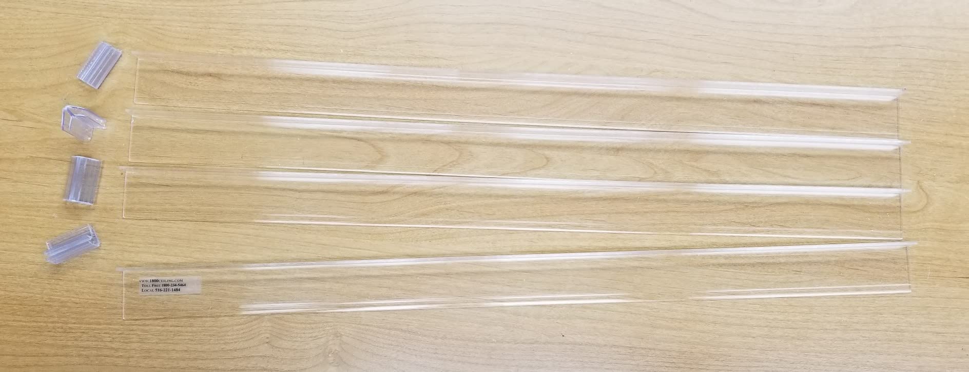 Clear Ceiling DUST Deflector for 2'X2' Ceiling AIR DIFFUSERS-Package of ...