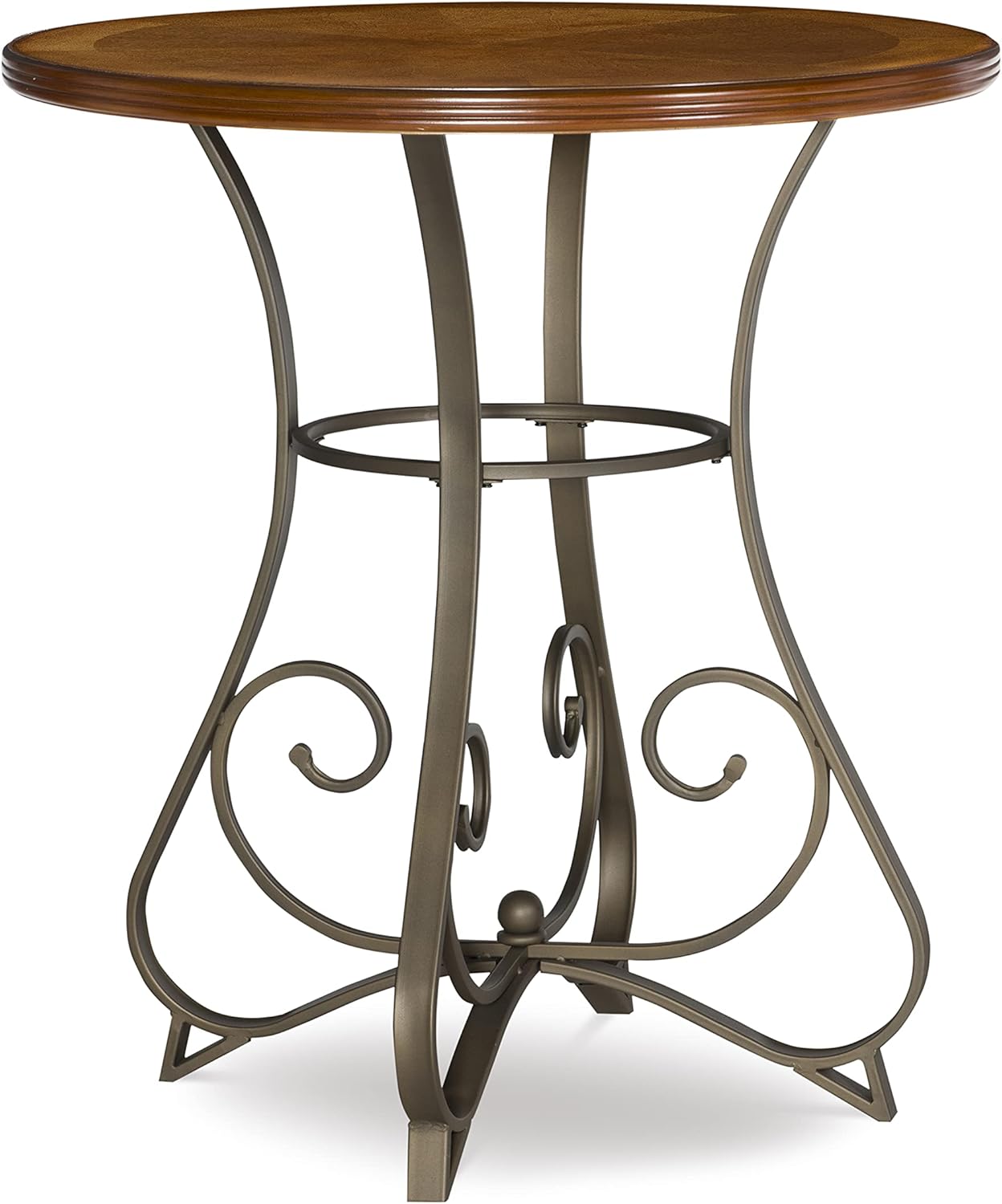 Amazon.com: Powell 697-404 Hamilton Pub Table, Brushed Faux Medium ...
