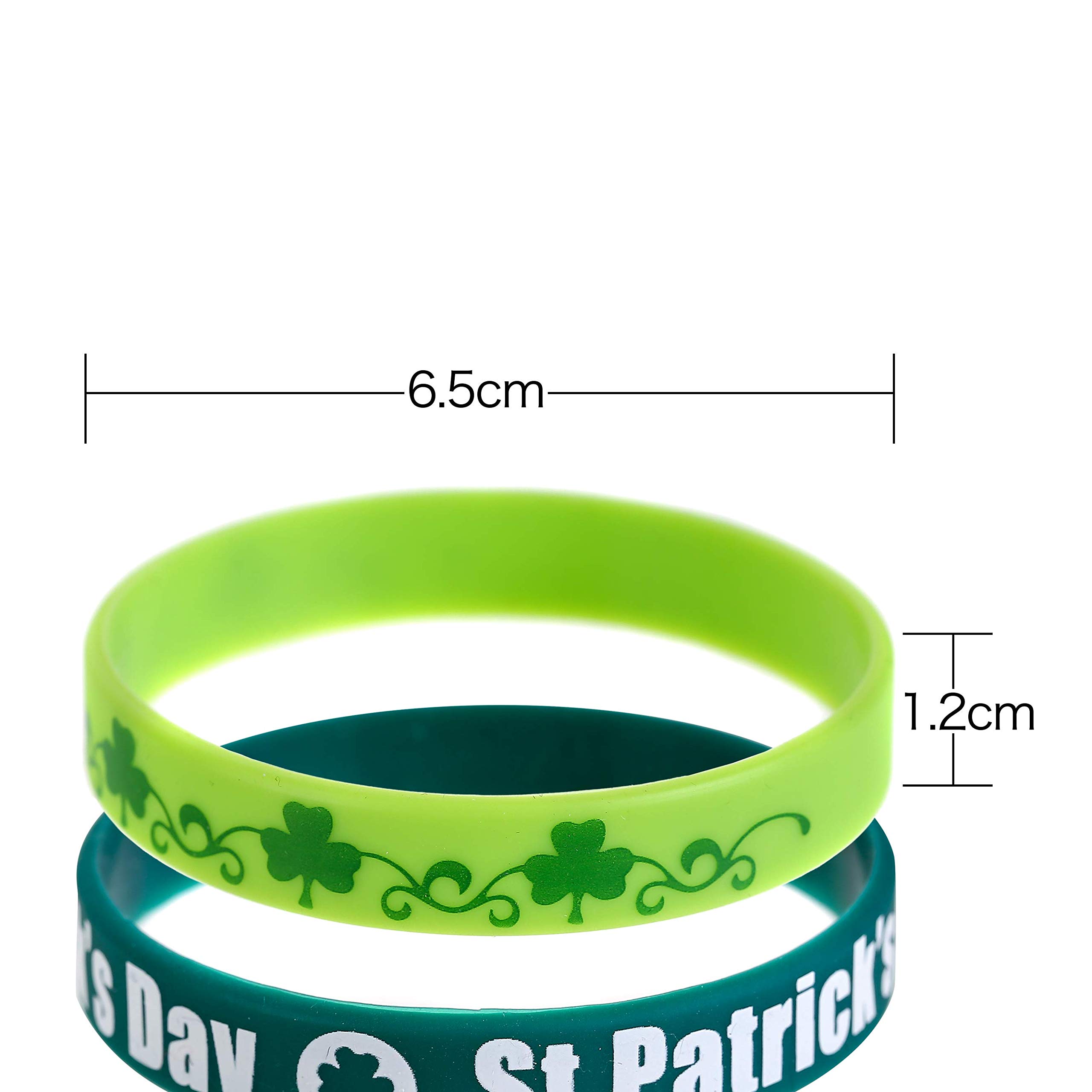 Snapklik.com : St Patricks Day Rubber Wristbands Green Shamrock ...