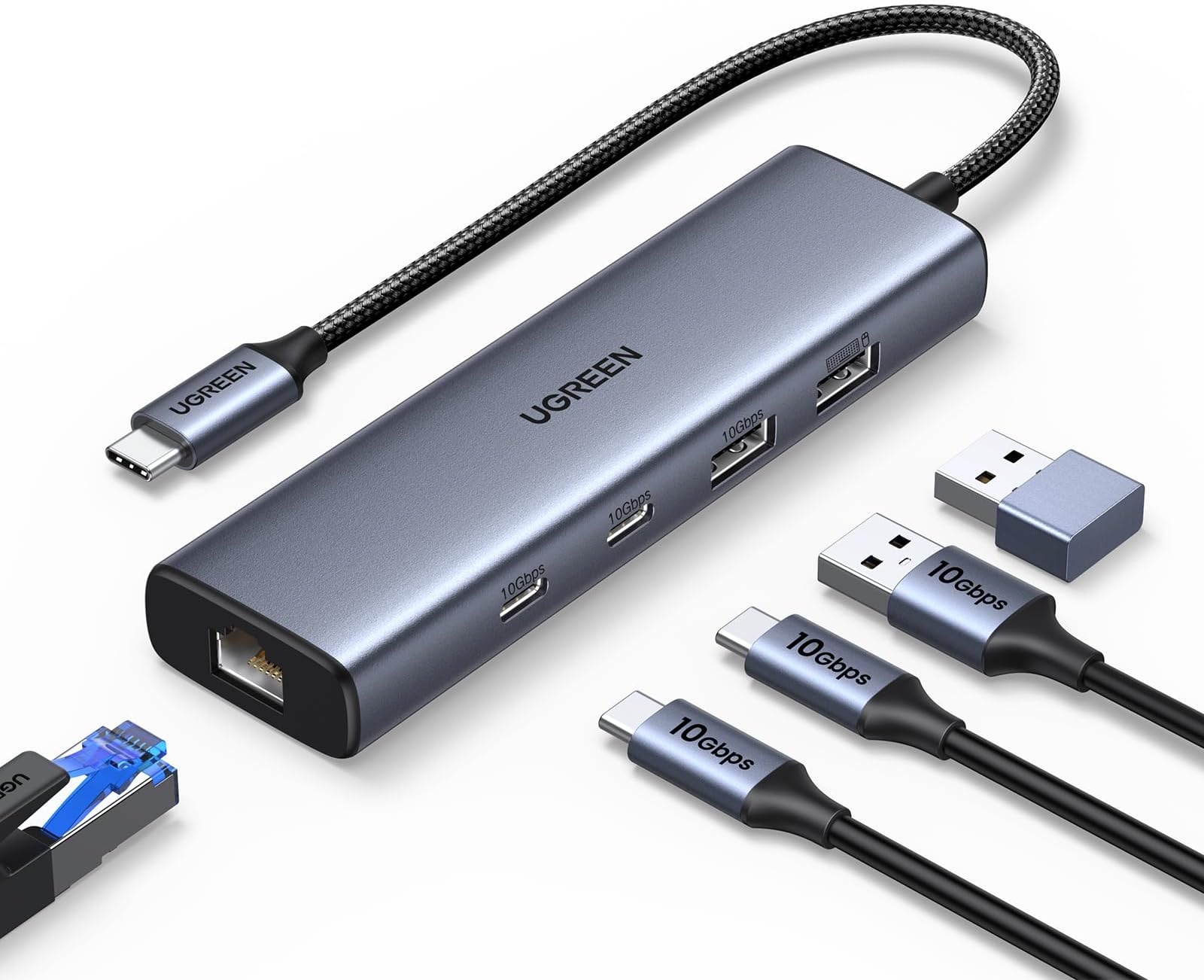 Amazon.com: UGREEN USB C to Ethernet Adapter, 1000Mbps, RJ45, Driver ...