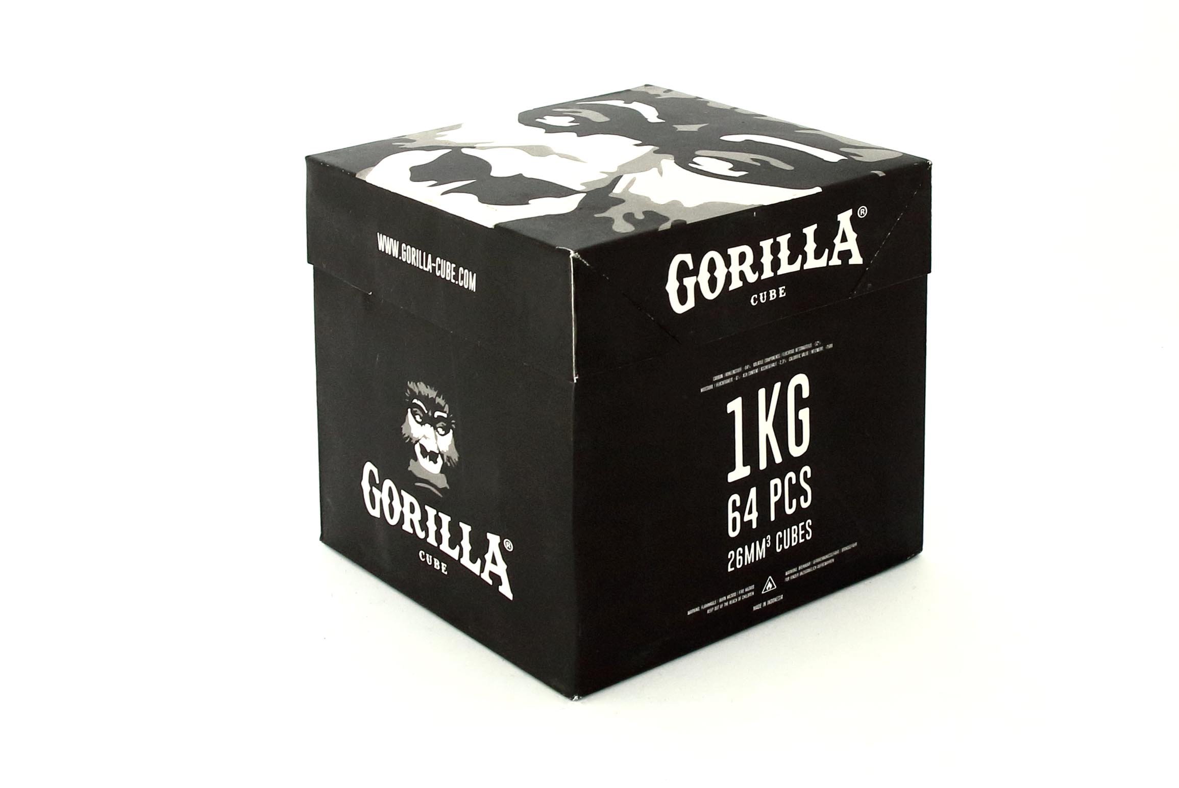 Gorilla Cube Shisha Kohle 1kg Box - 26mm Cubes : Amazon.de: Garten