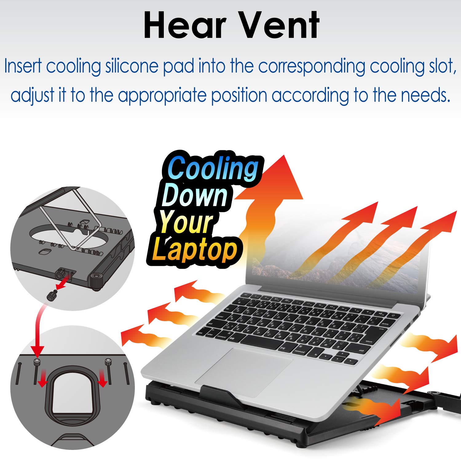 Buy ELECOM Ergonomic Laptop Stand/Multi-Angle Adjustable/Heat Vent ...