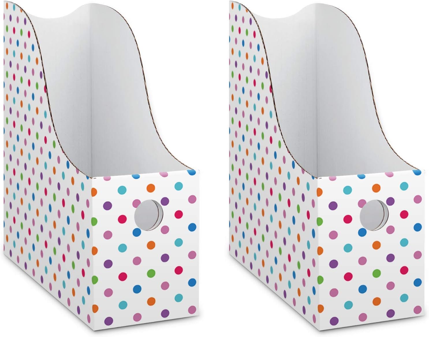 Amazon.com: Dunwell Magazine File Holders - (2 Pack, Fun Dots ...