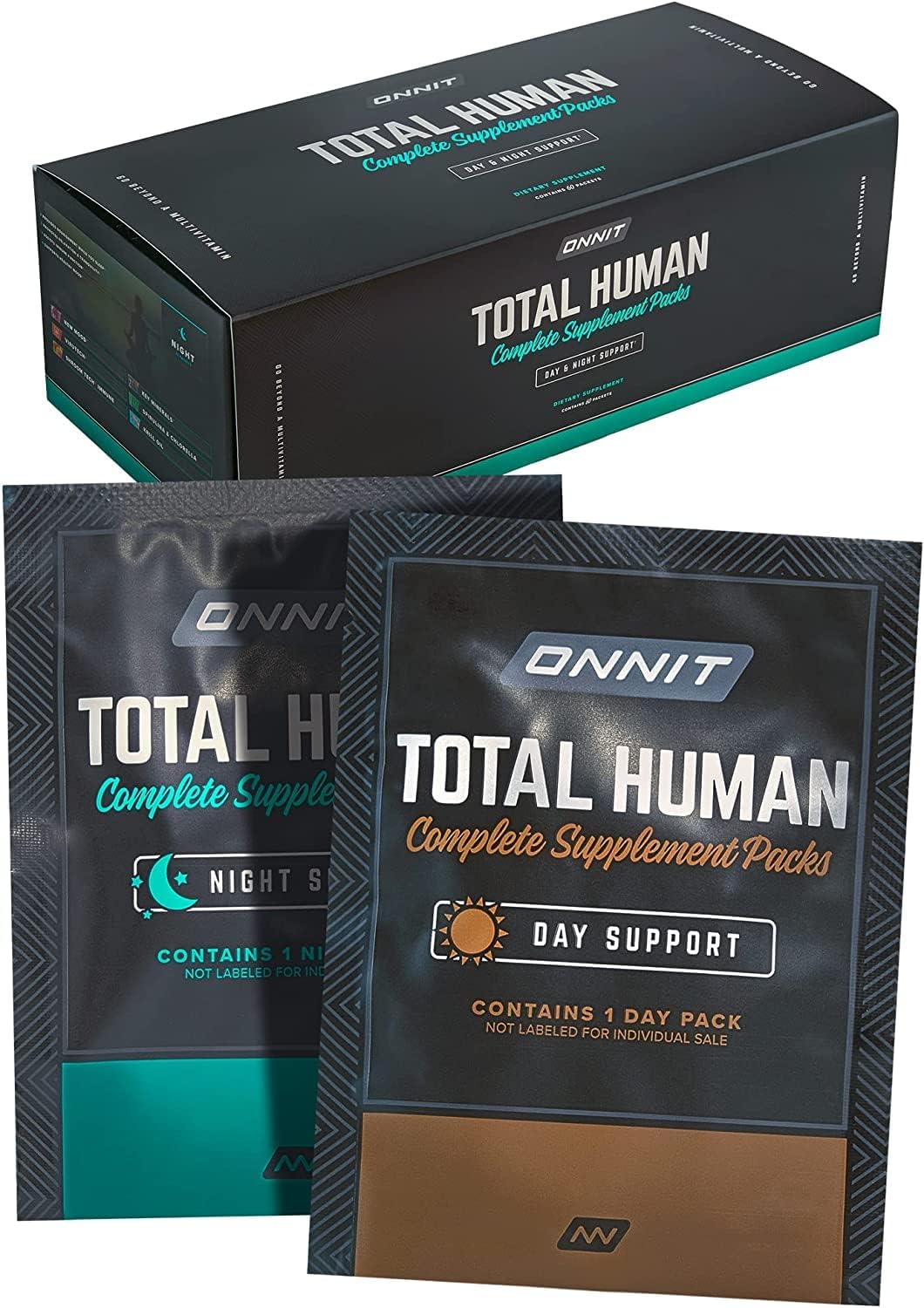 Amazon.com: Day and Night Multivitamins Pack for Onnit Total Human ...