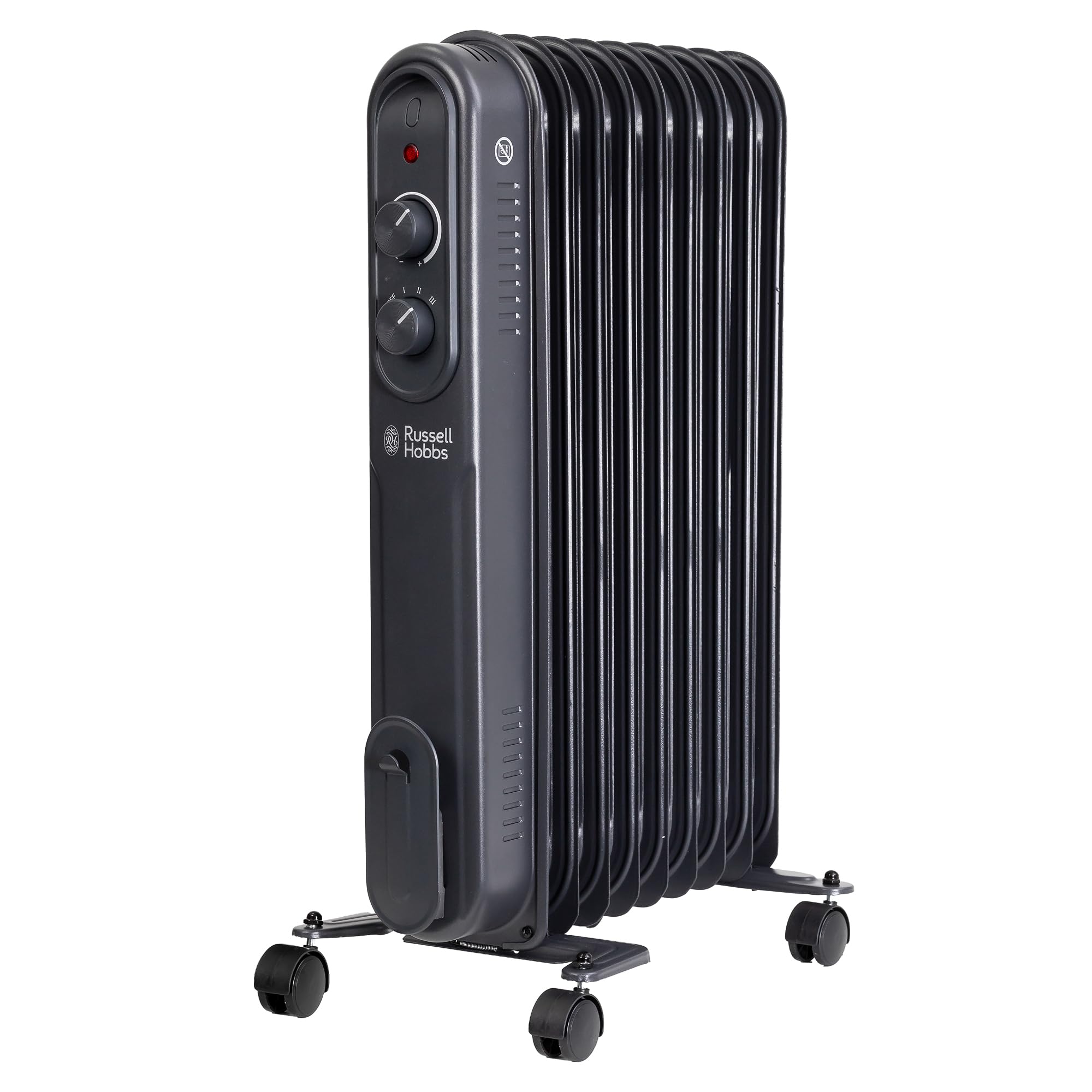 Russell Hobbs 2000W/2KW Oil Filled Radiator, 9 Fin Portable Electric ...