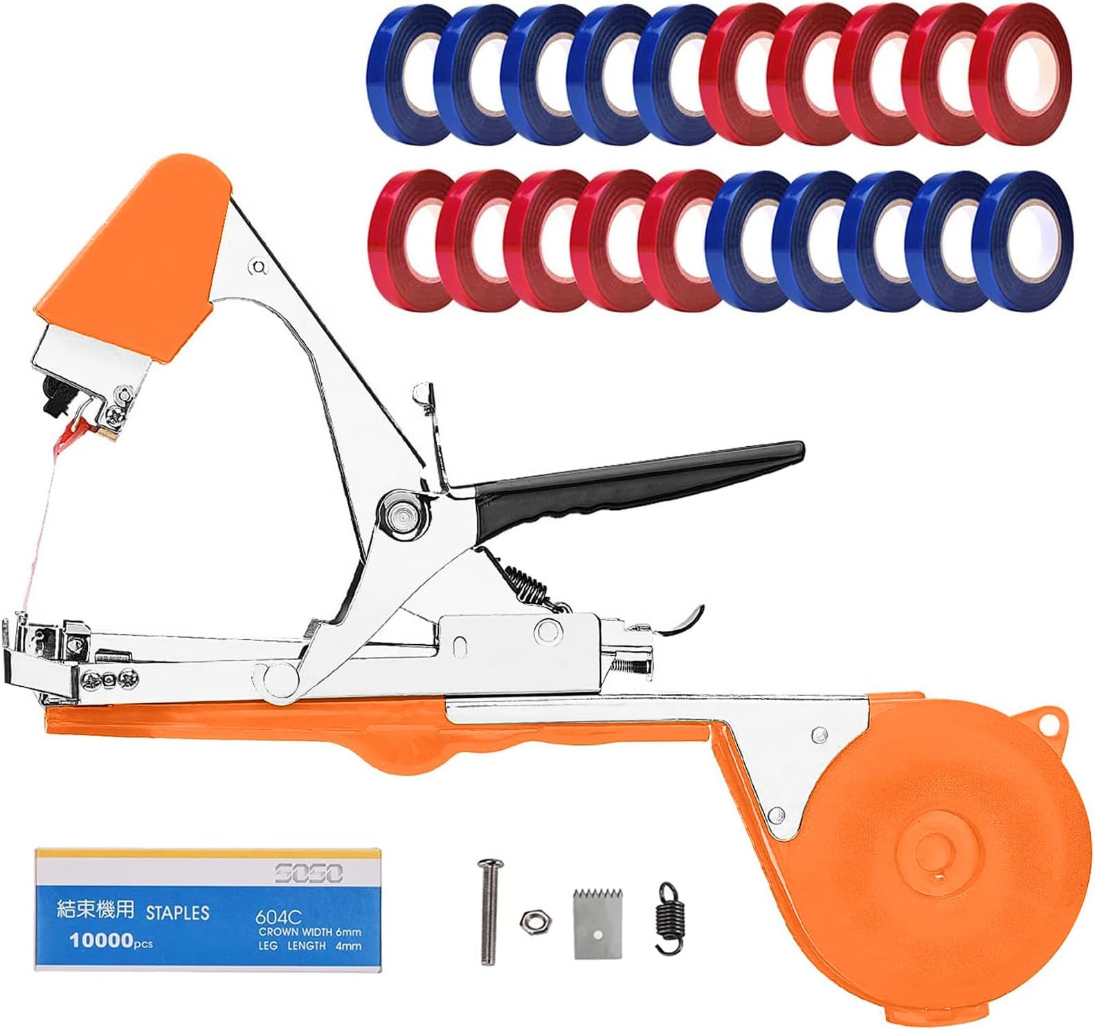 Amazon.com : DrRobor Plant Tying Machine Tomato Tape Tool Fruit Twine ...