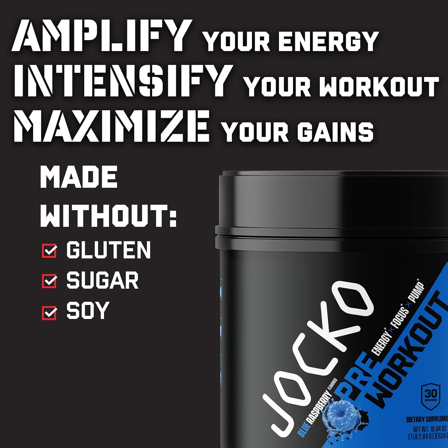 Jocko Fuel Ultimate Pre Workout Powder - Pre-Workout Energy Powder ...