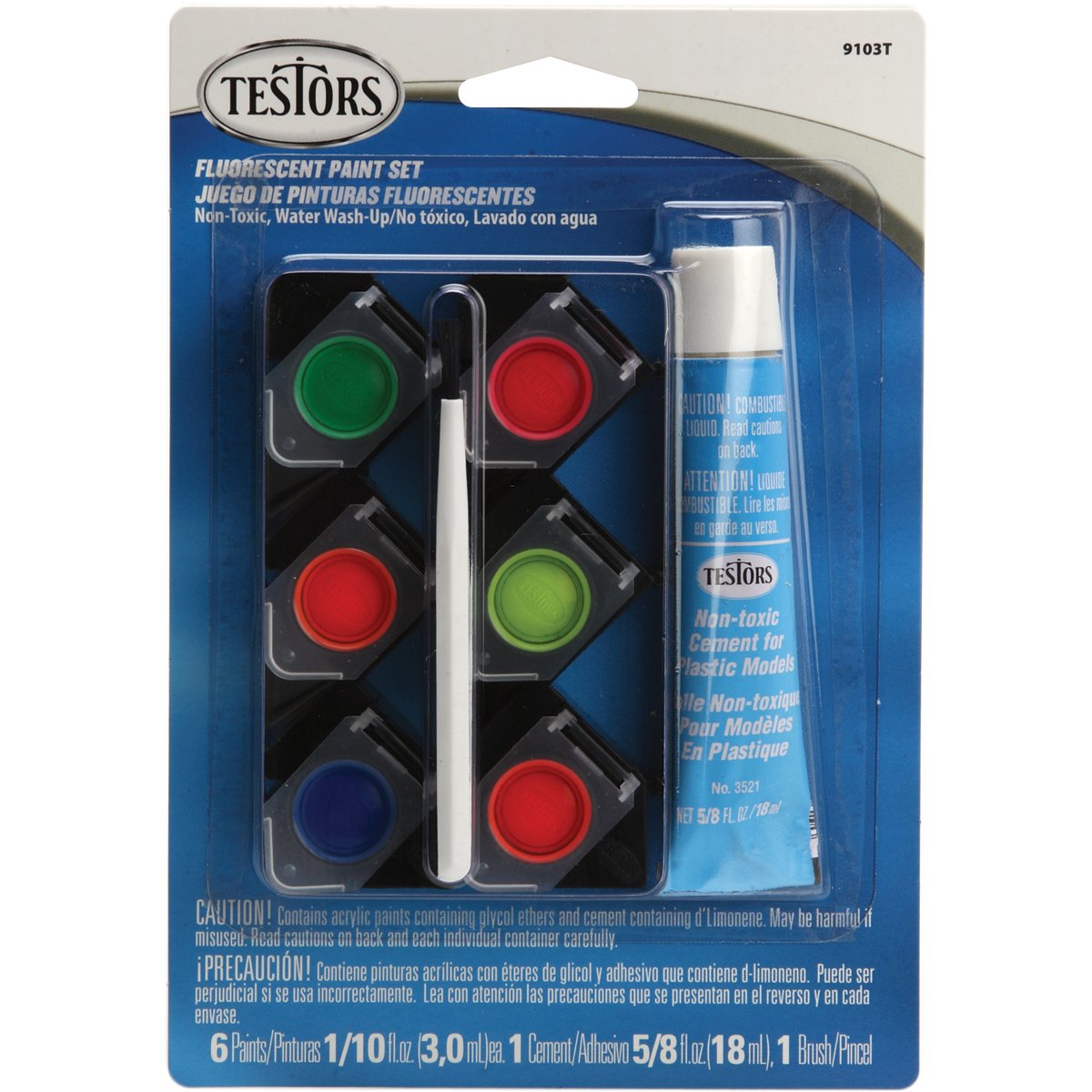 Amazon.com: Testors Acrylic Paint Pot Set, Fluorescent : Arts, Crafts ...