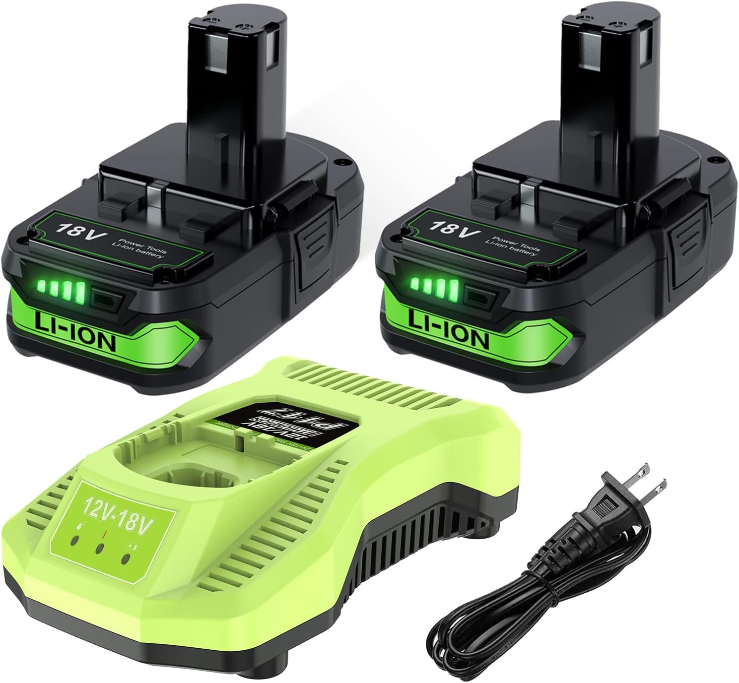 Amazon.com: Ryobi ONE+ PSK106SB Starter Kit with 2Ah Battery, 4Ah ...