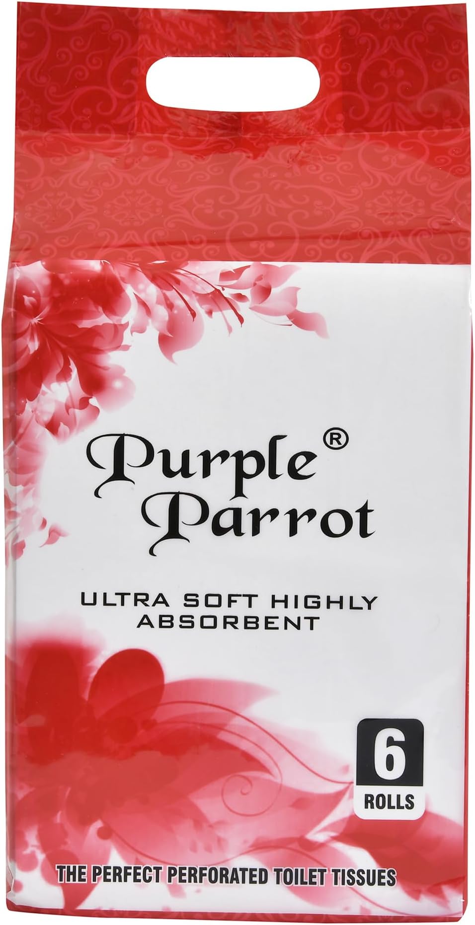 Purple Parrot 4 Ply toilet tissue Paper Roll 6 in 1 (Each Roll 200 ...