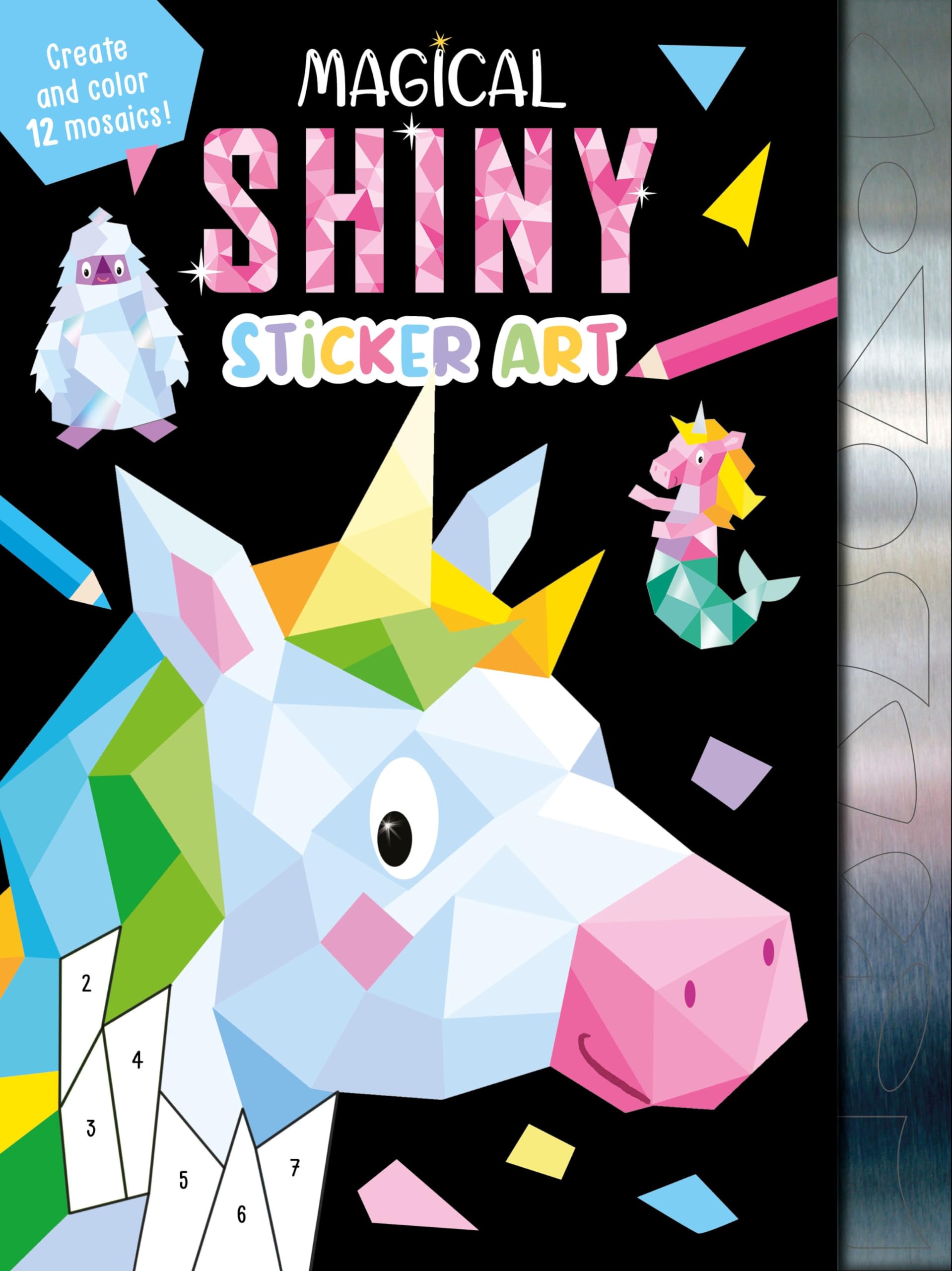 Magical Shiny Sticker Art: Create and Color 12 Mosaics!: IglooBooks ...