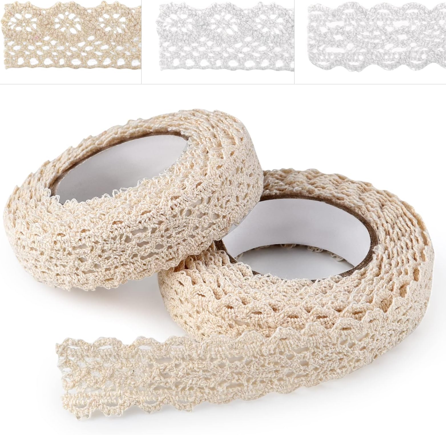 ASTARON Vintage Lace Ribbon Beige Lace Tape, Self Adhesive Decorative ...