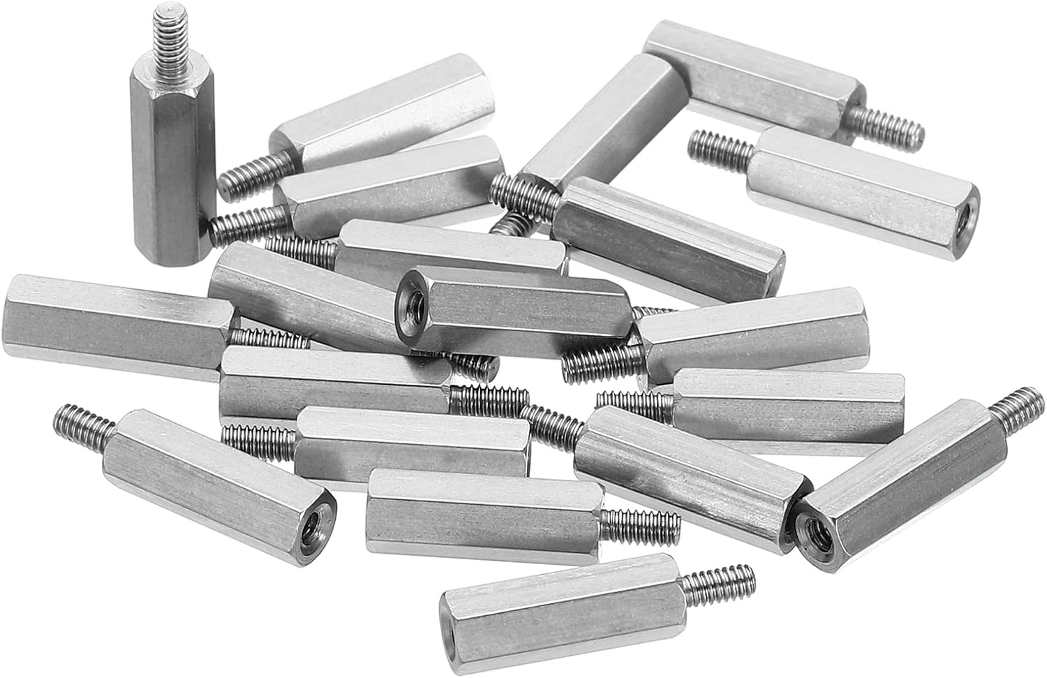 PATIKIL M2x12mm+4mm Male-Female Hex Standoff, 20 Pack Stainless Steel ...