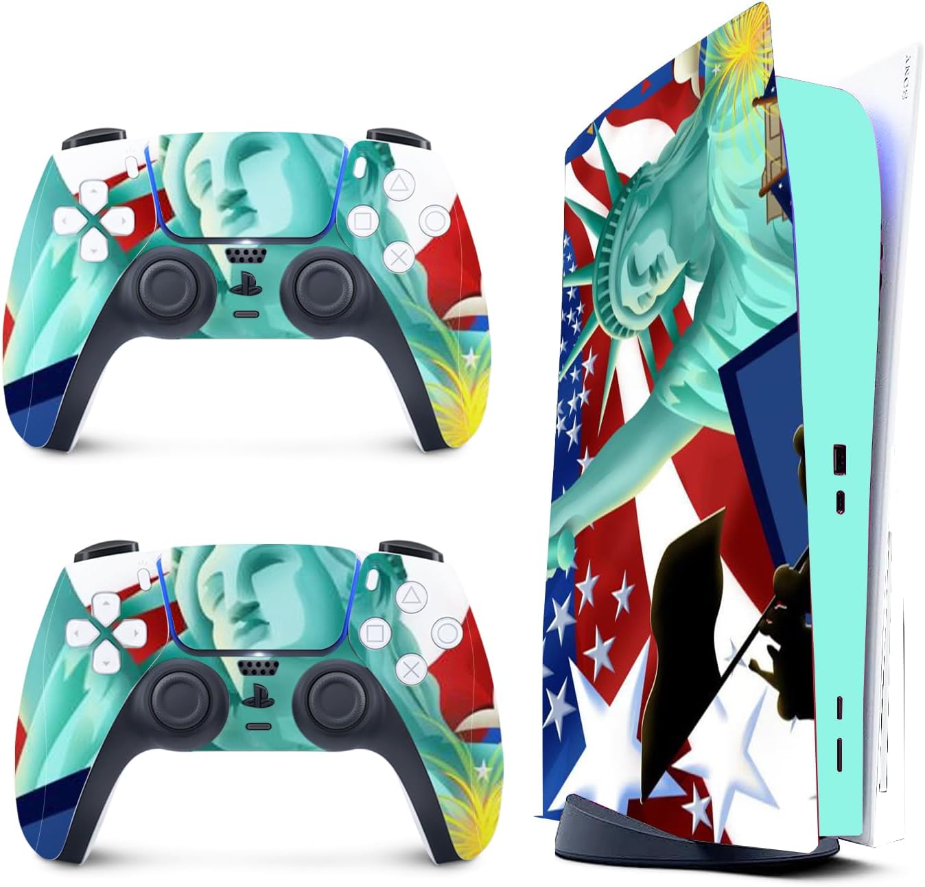 Amazon.com: NowSkins Statue of Liberty Skin for PlayStation 5, Premium ...