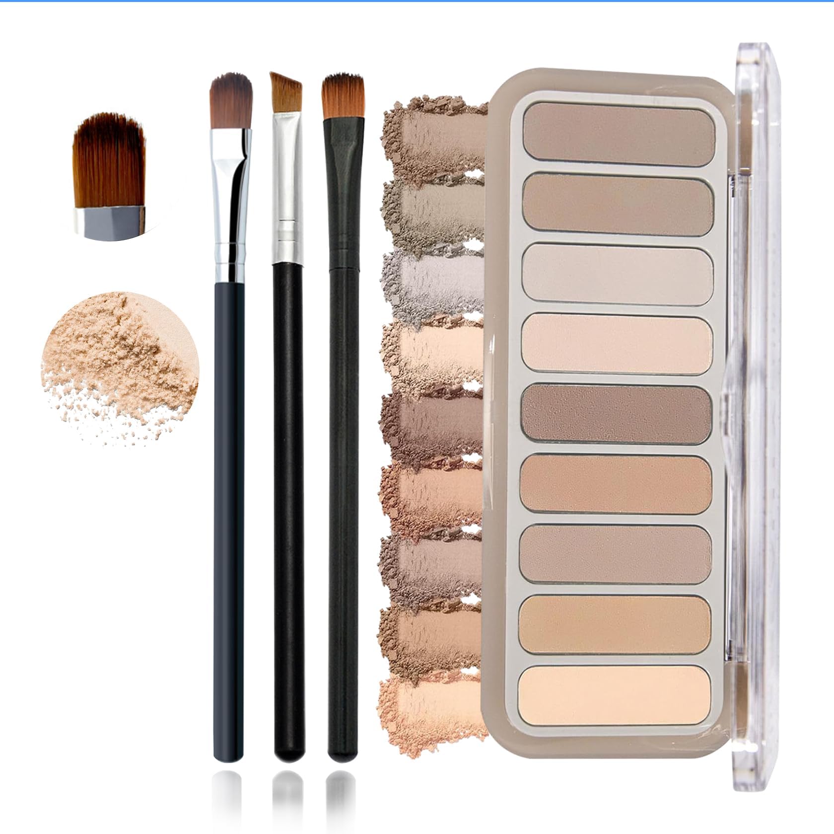 Amazon.com : WanTuoluo 12 Grids Multi-Finish Shimmer Matte Eyeshadow ...