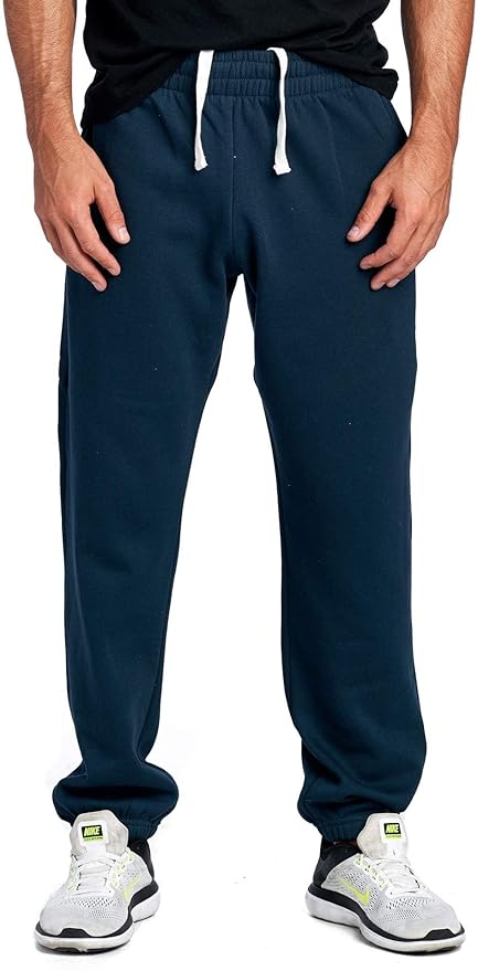 PROGO USA Men's Closed Bottom Casual Relaxed Fit Fleece Sweatpants with ...