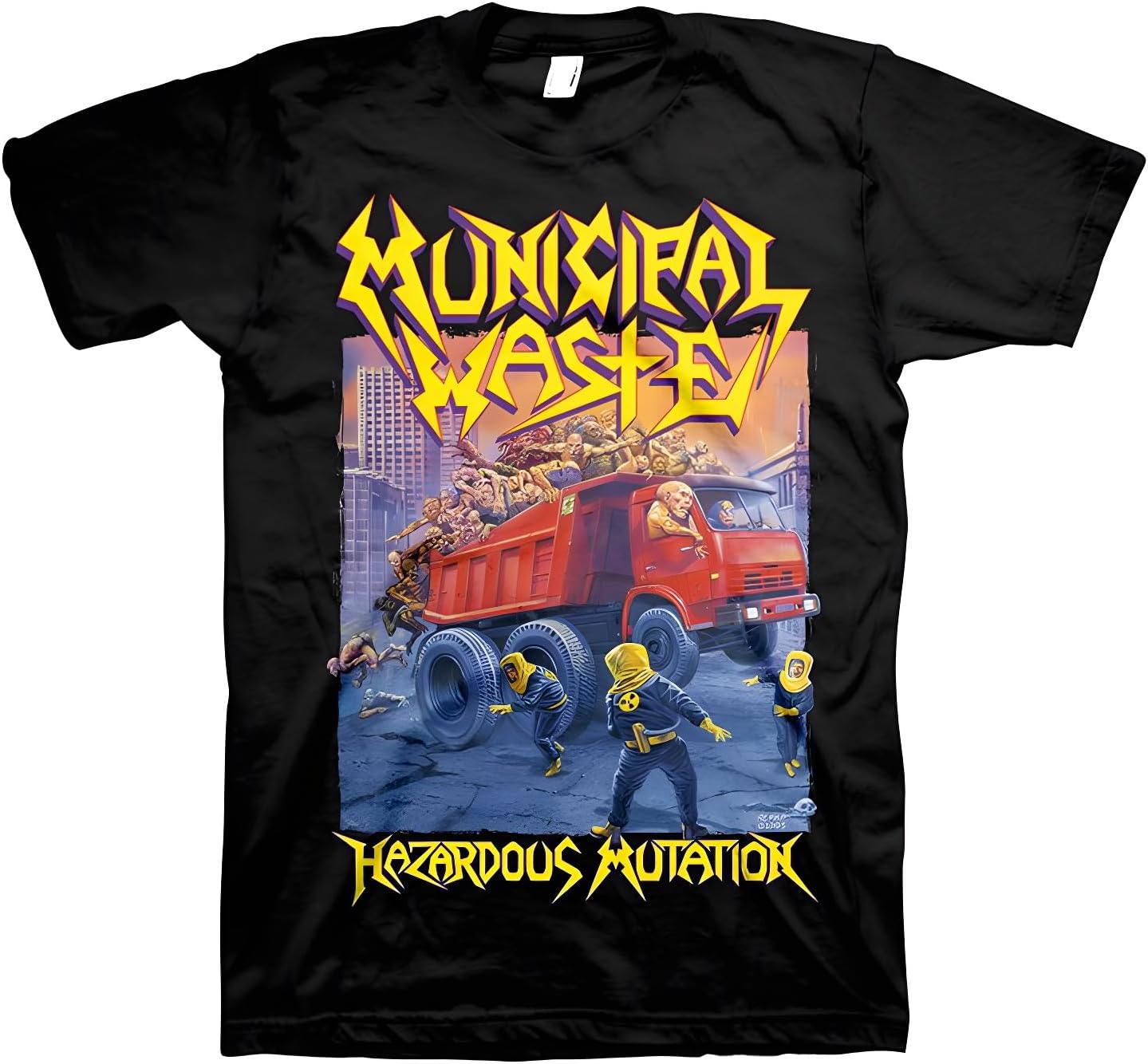 Municipal Waste Men's Hazardous Mutations T-Shirt Black Small ...