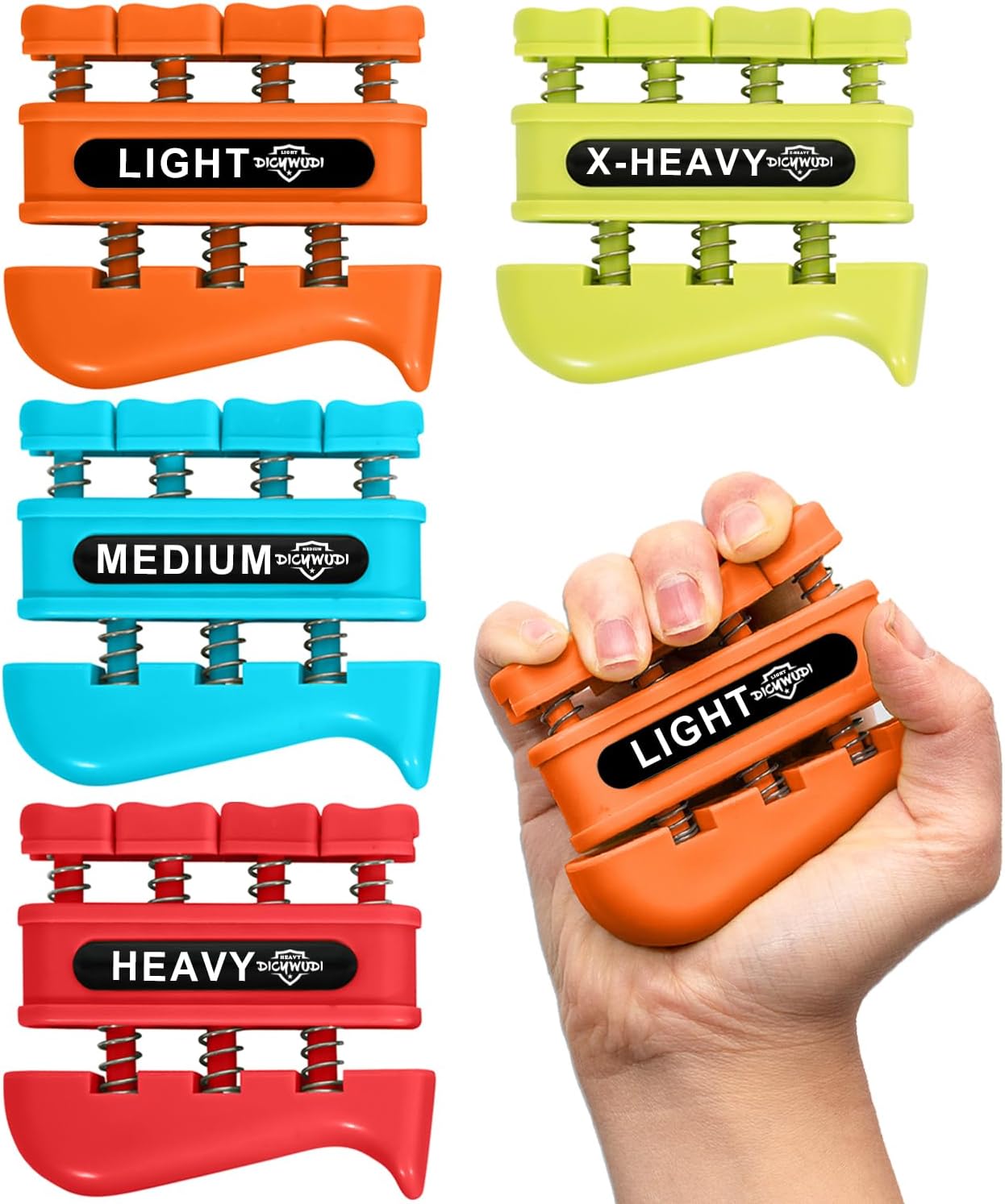 Amazon.com: DICYWUDI Grip Strength Trainer, Finger Strength Trainer for ...