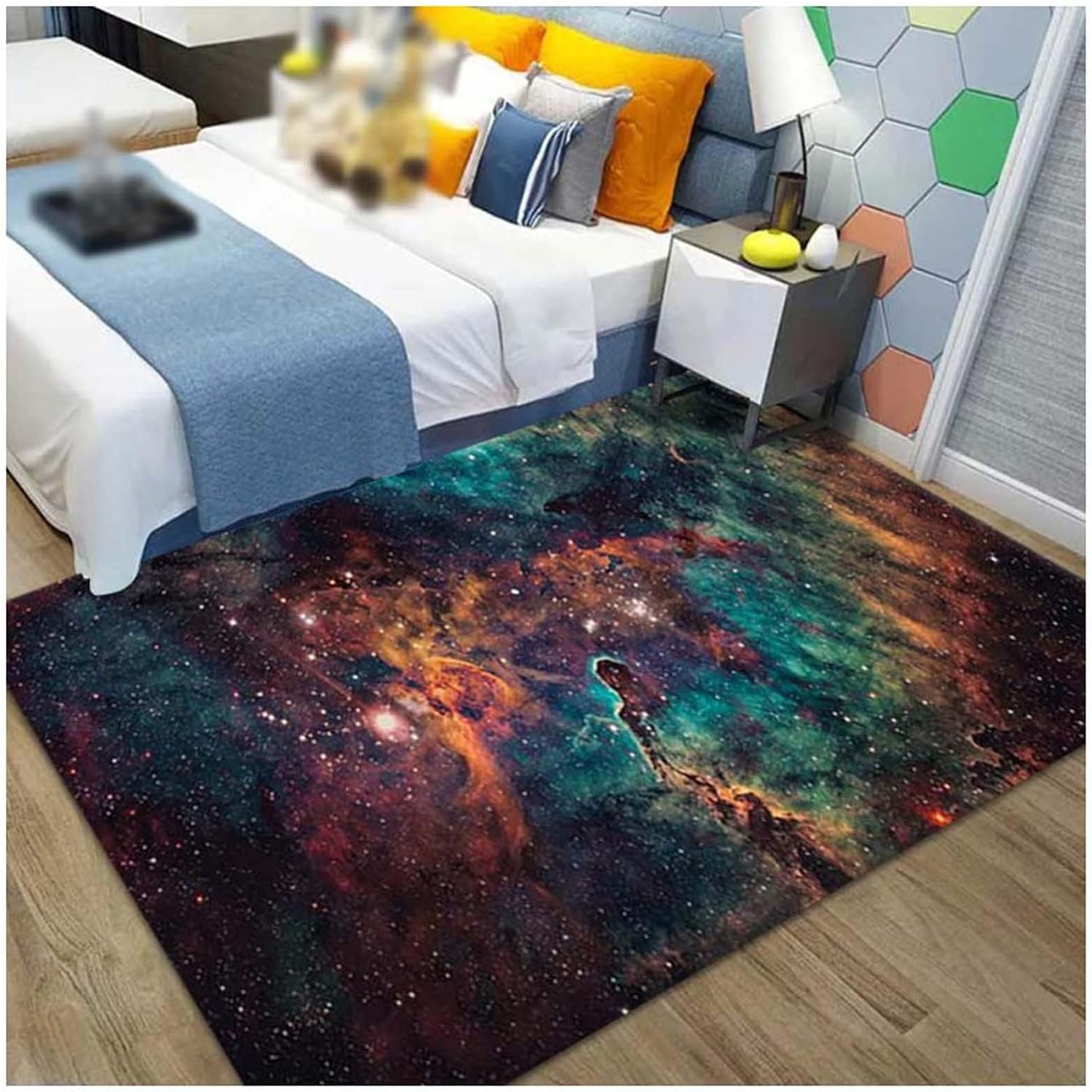 Amazon.com: Outer Space Universe Area Rugs Galaxy Starry Sky Cosmos ...