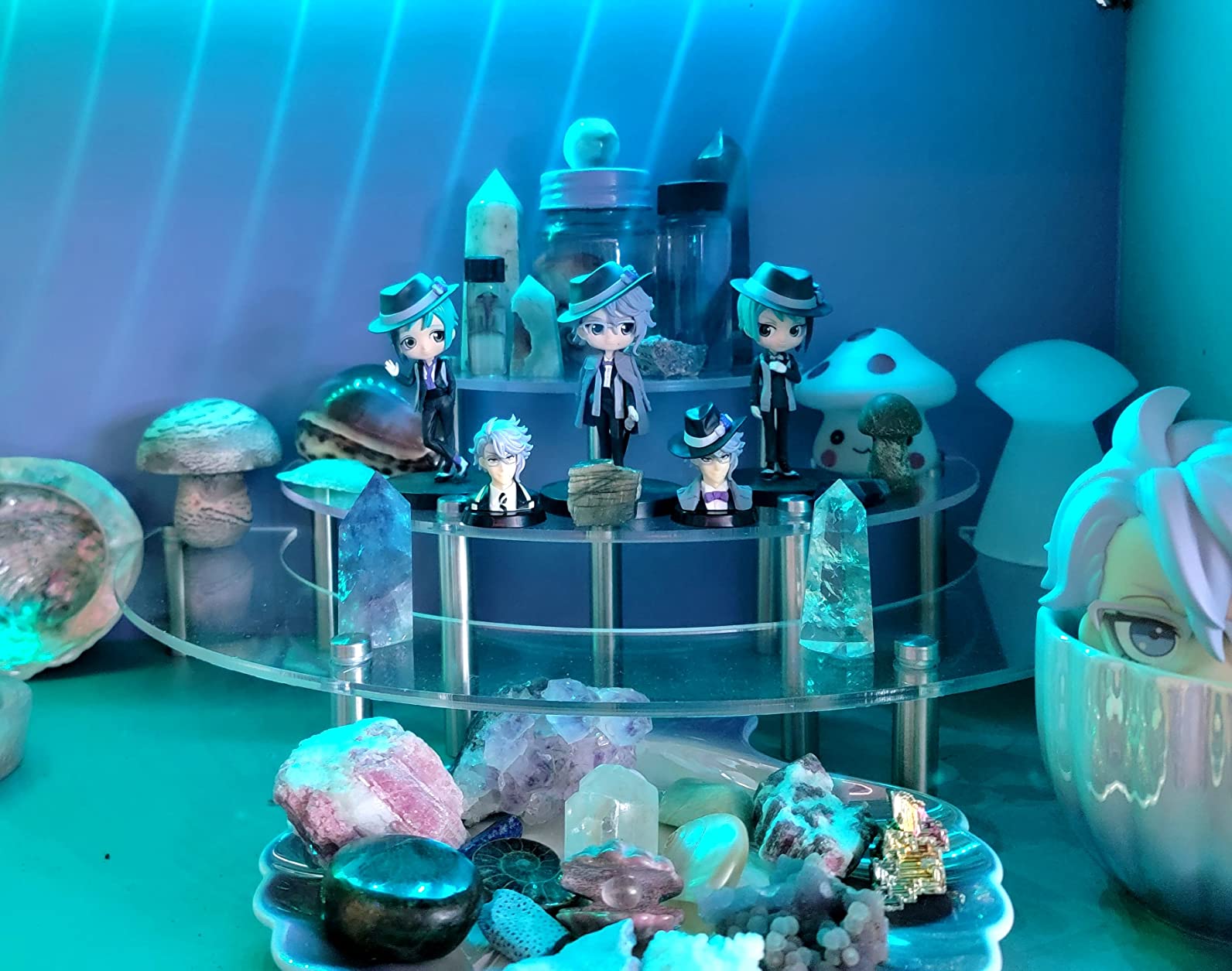 $6/mo - Finance Gonice 2 Pack Display Risers 3 Tier Half Moon Clear ...