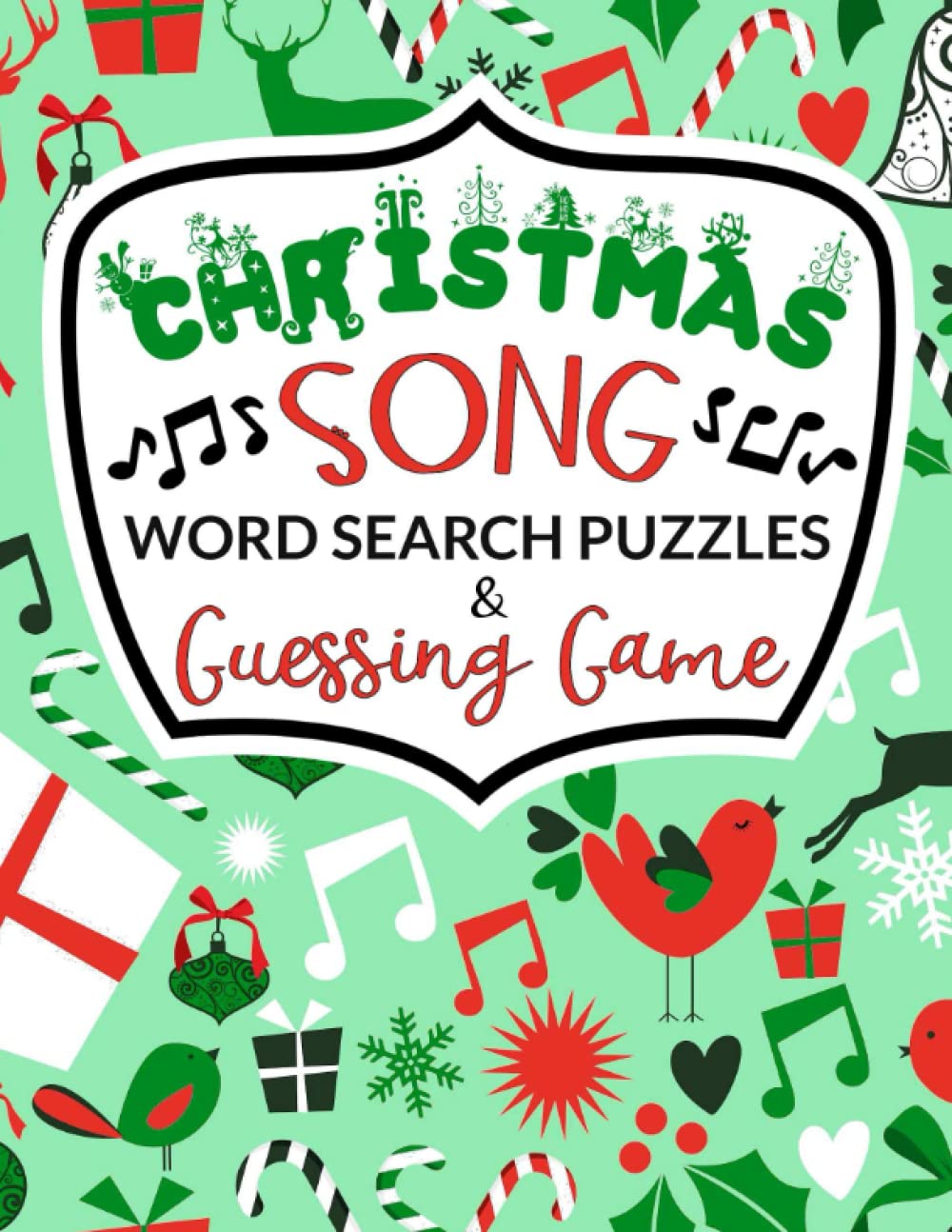 Christmas Song Word Search Puzzles & Guessing Game: Guess the Holiday ...