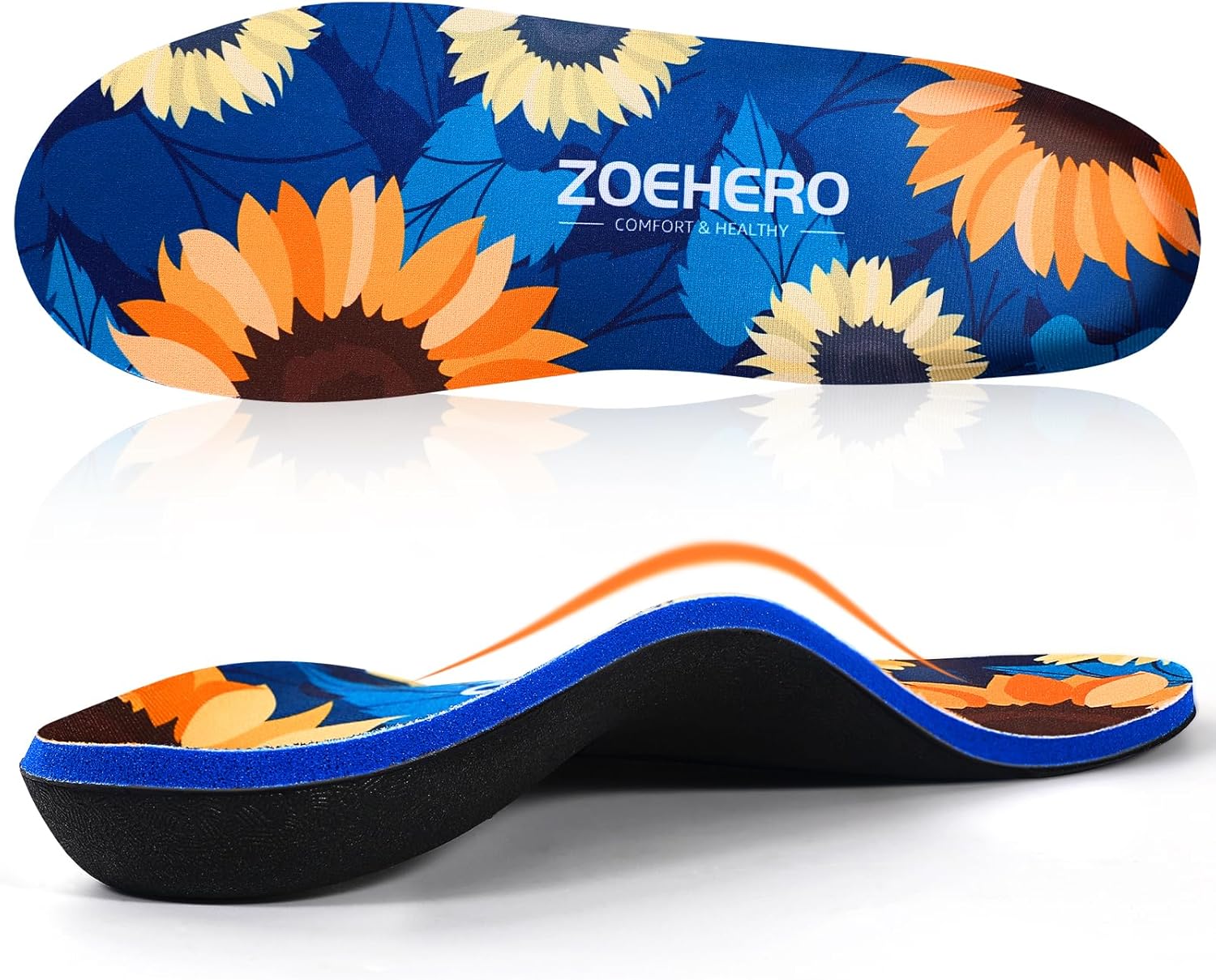 Amazon.com: Arch Support Inserts for Men & Women - Plantar Fasciitis ...