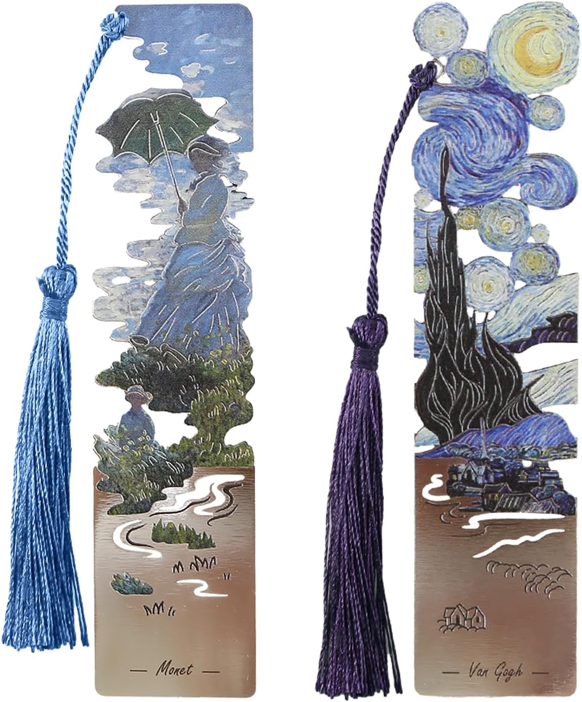 Amazon.com: Sgbvzbd 2 PCS Metal Bookmarks with Tassel, Bookmarks for ...