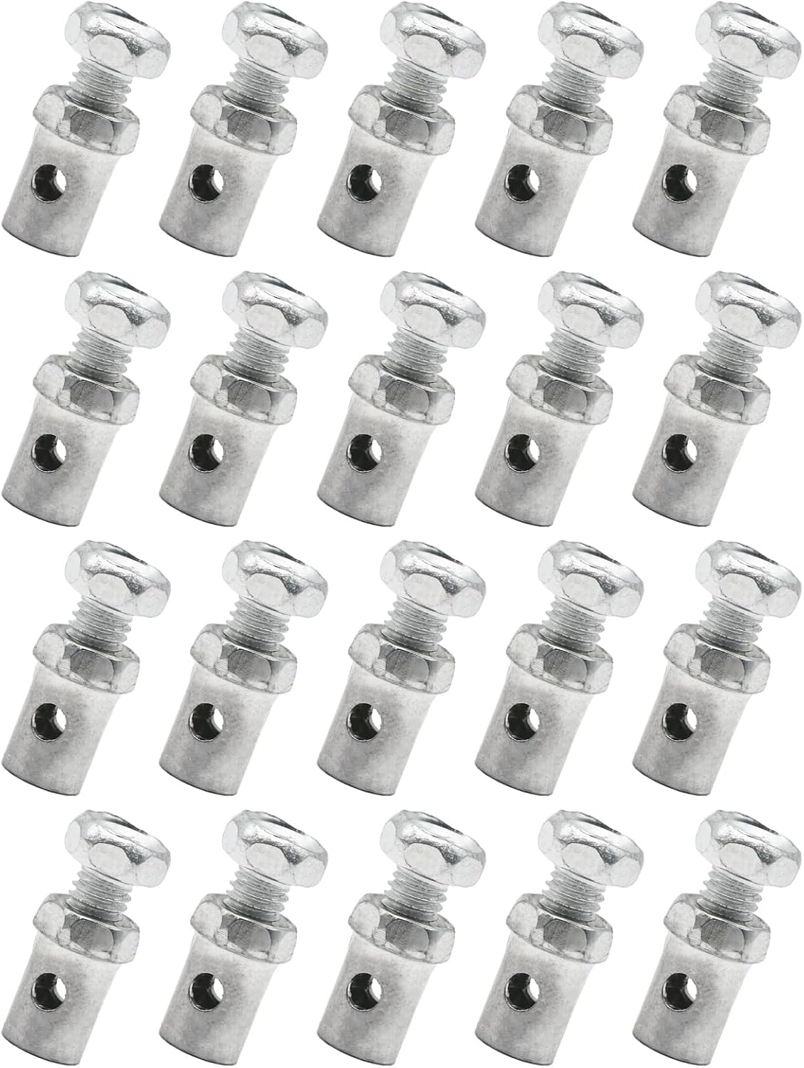 EATAKWARD 20Pcs 1/8 Inch Throttle Brake Cable End Stop Clamps ...