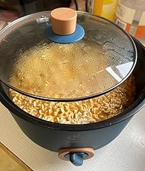 Amazon.com: Drizzle 3L Hot Pot Cooker Skillet Steamer - Multifunction ...