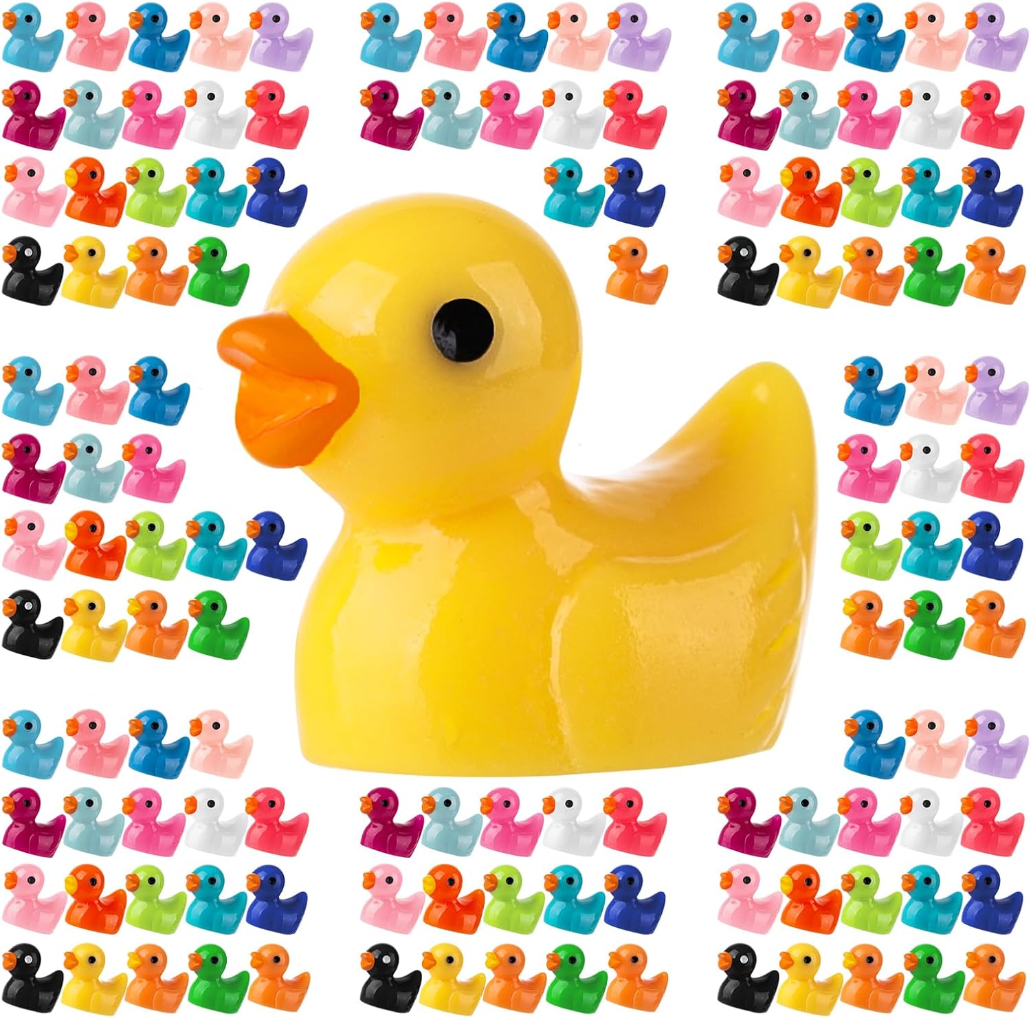 Amazon.com: 200PCS Mini Resin Ducks Tiny Garden Micro Landscape ...