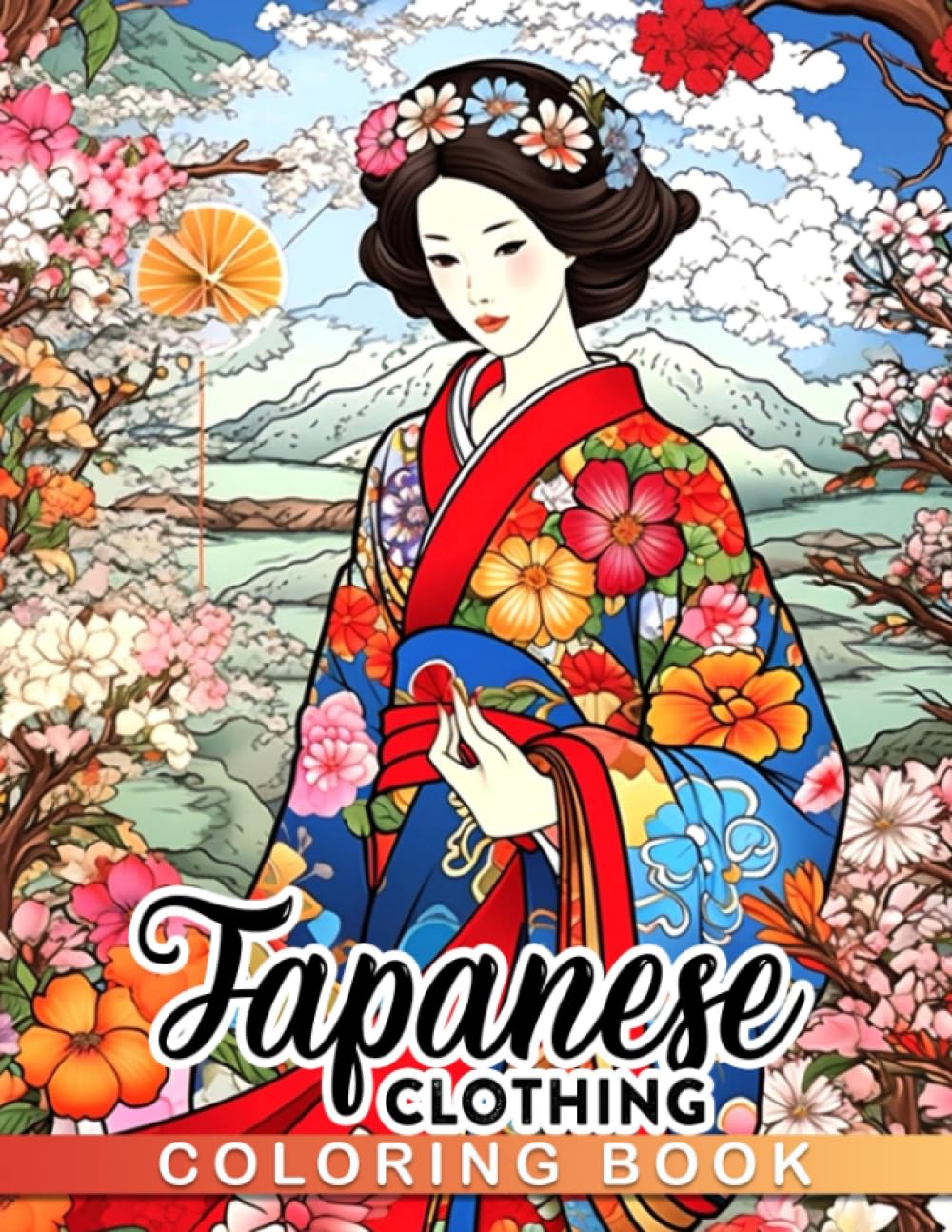 Japanese Clothing Coloring Book: 30 high-quality coloring pages ...