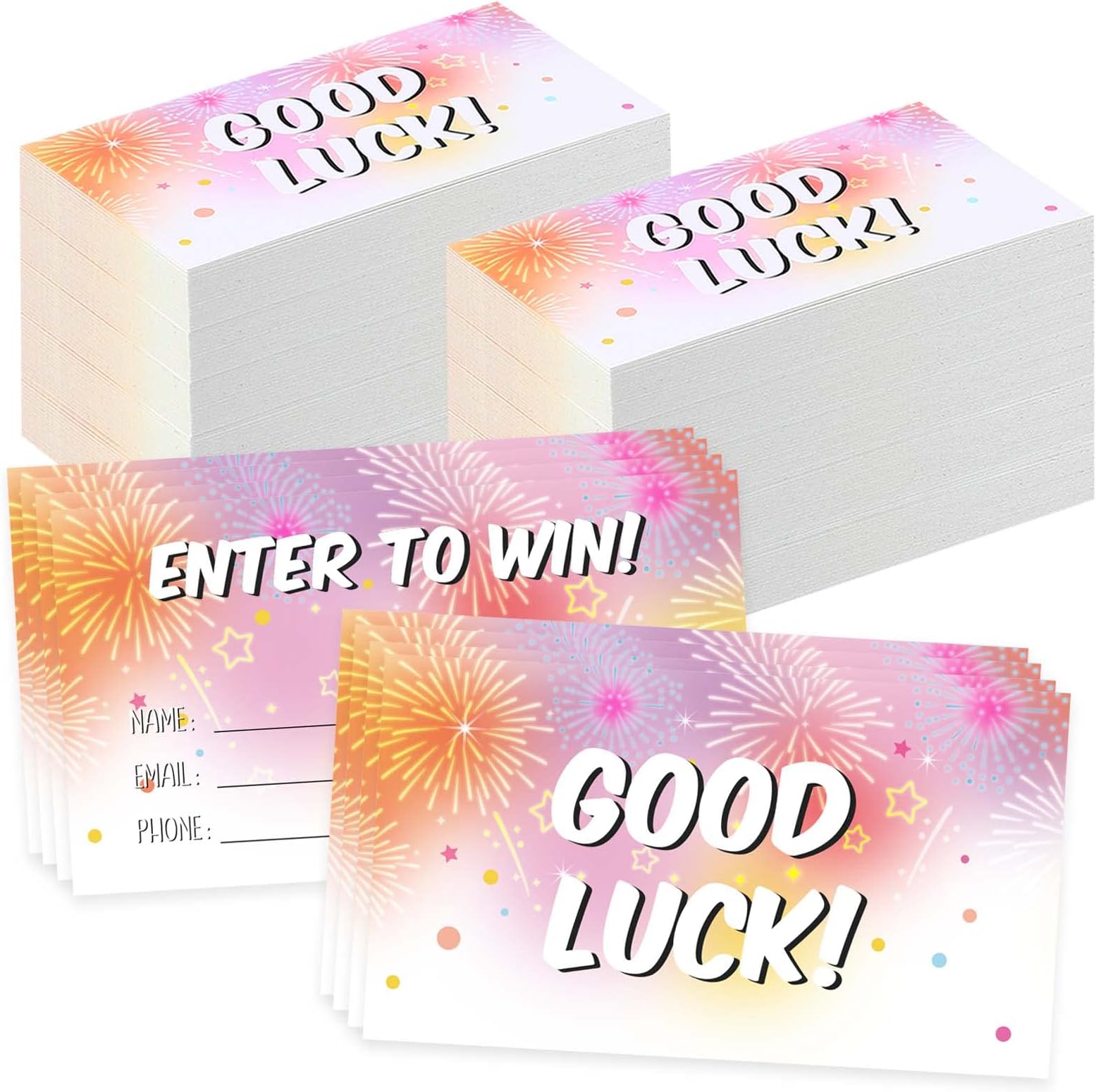 Amazon.com : 600 Pcs Enter to Win Raffle Tickets Cards 3.5 x 2 Inch ...