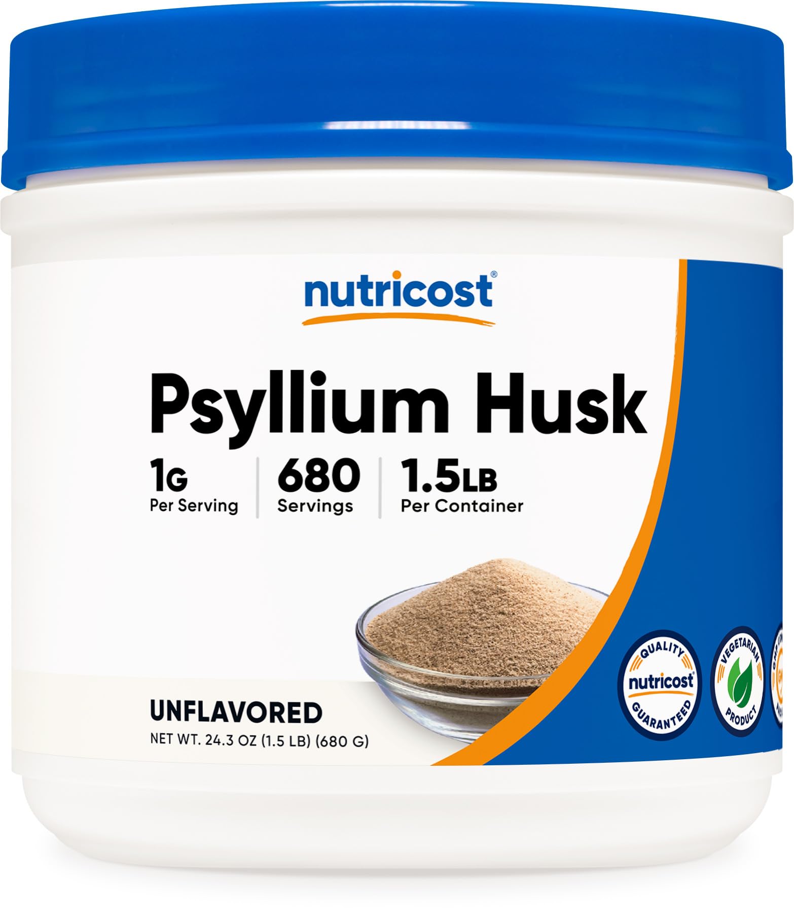 Amazon.com: Nutricost Psyllium Husk Powder (1.5 Pounds) - GMO-Free ...