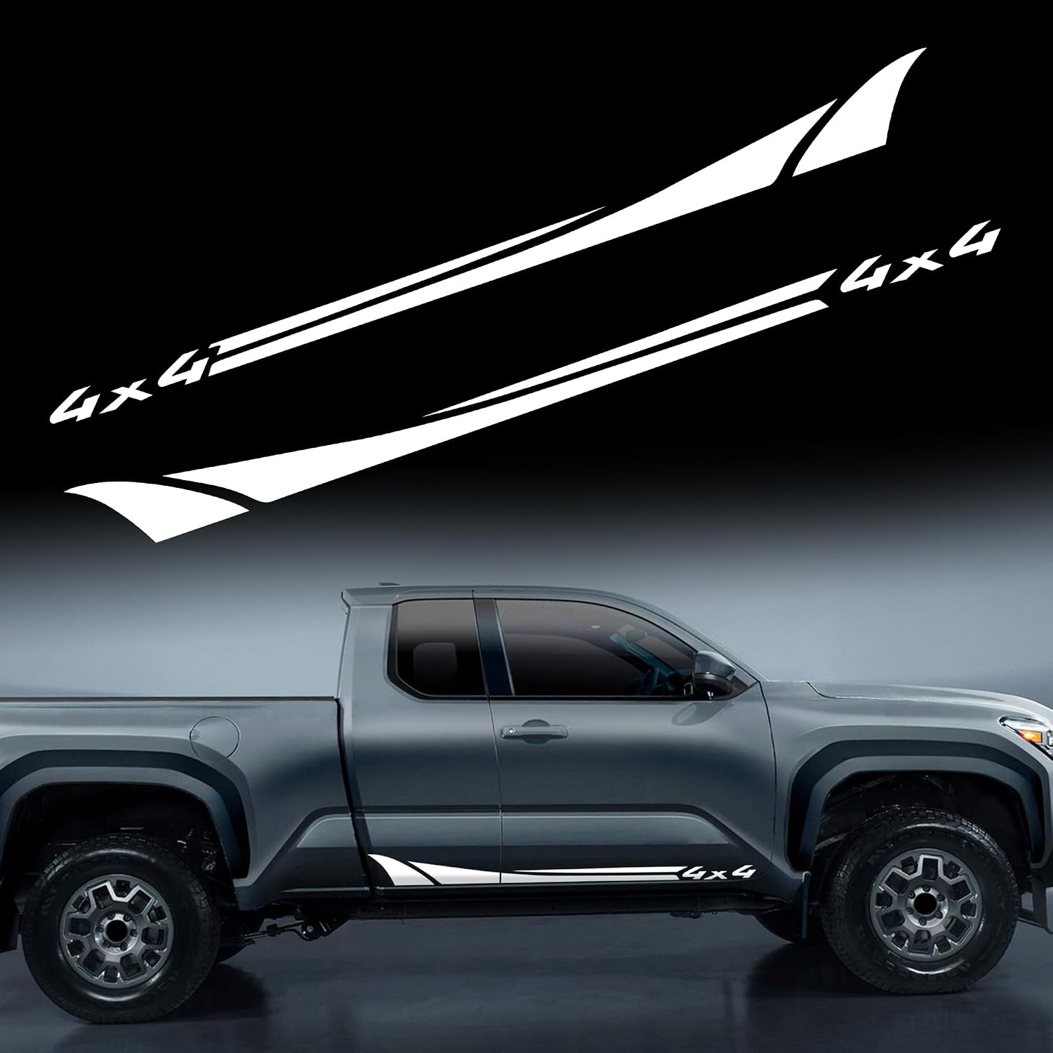 Amazon.com - TOMALL 1 Pair 72'' 4X4 Off-Road Decals for Car Body Door ...