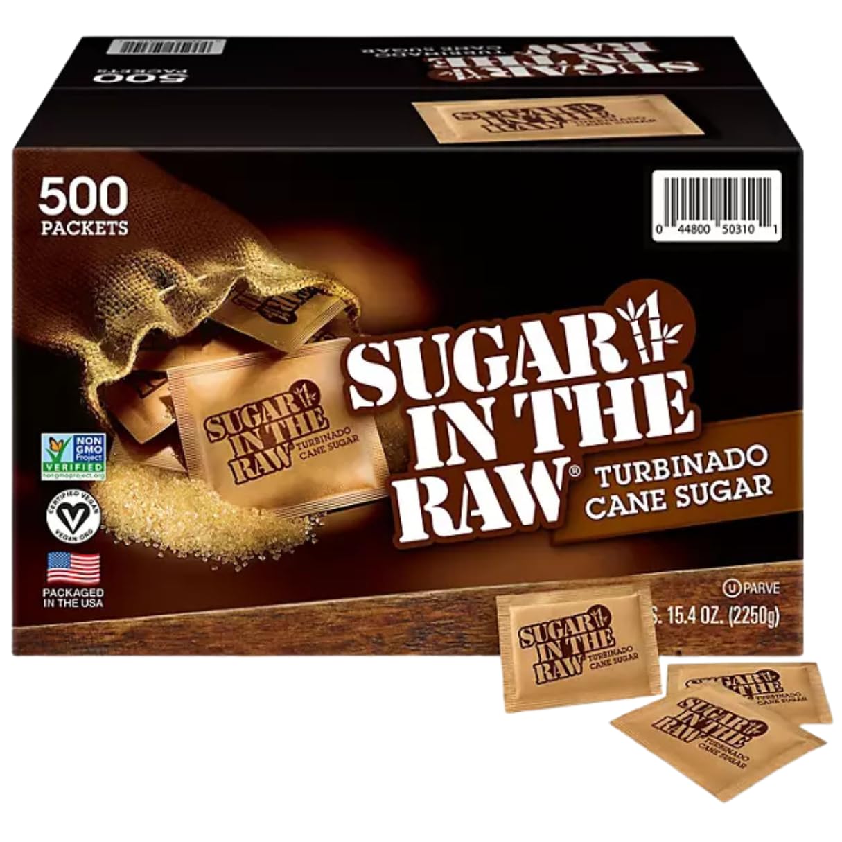 Amazon.com: Organic Sugar In The Raw 500 Ct. - Organic Raw Sugar Bulk ...