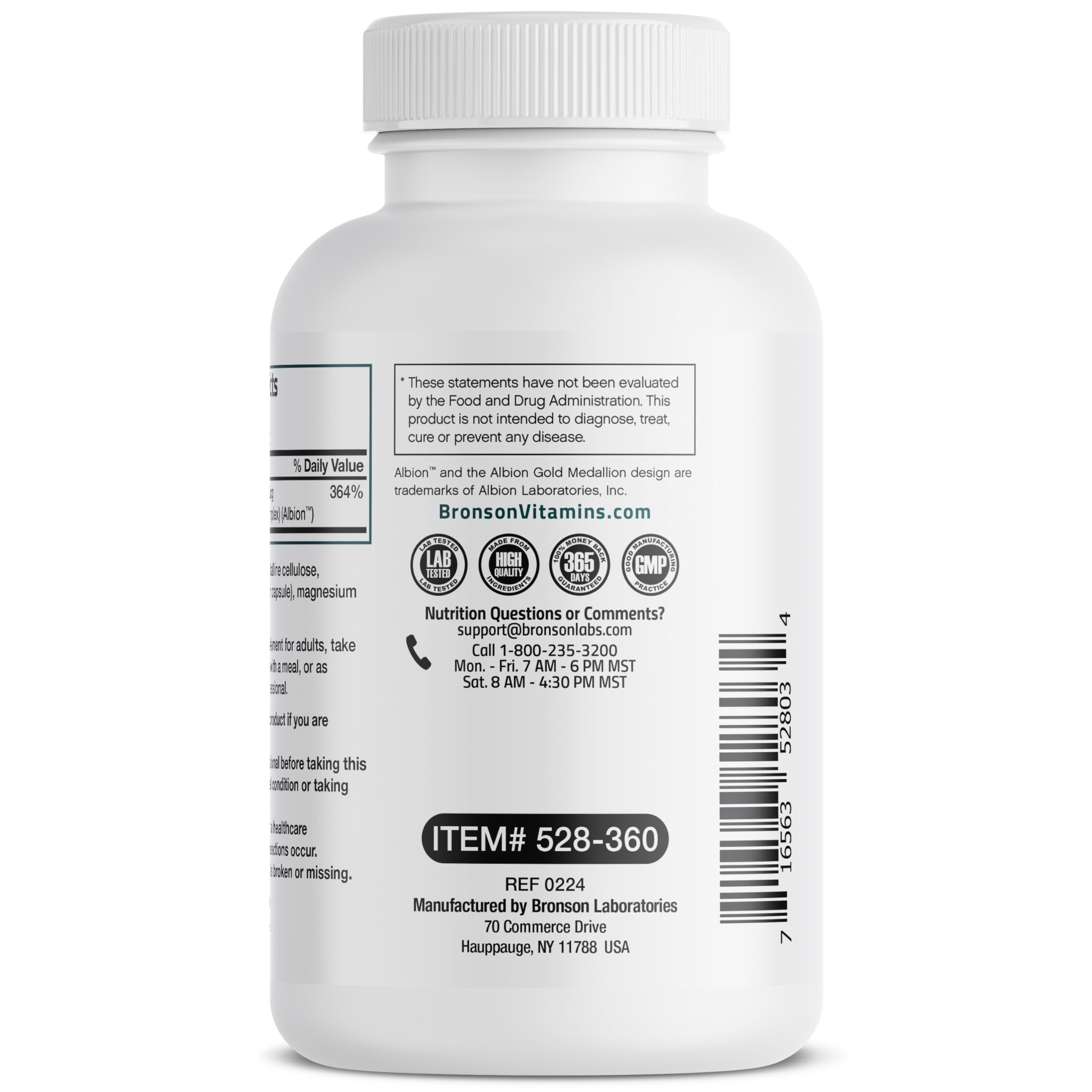 Snapklik.com : Bronson Selenium 200 Mcg Yeast Free Chelated Amino Acid ...
