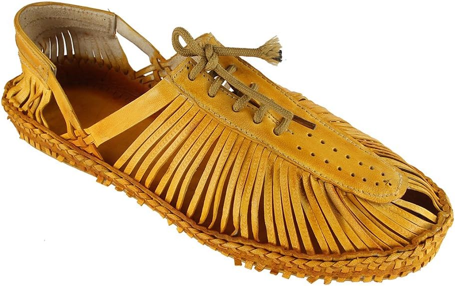 Amazon.com | KALAPURI Attractive Light Yellow Kolhapuri Bantu Shoe for ...