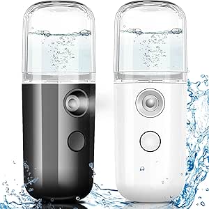 2 Pieces Nano Face Mister 30ml Portable Mini Face Mist Handy Steamer ...