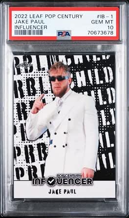 Amazon.com: Graded 2022 Leaf Pop Century Jake Paul #IB-1 Influencer ...