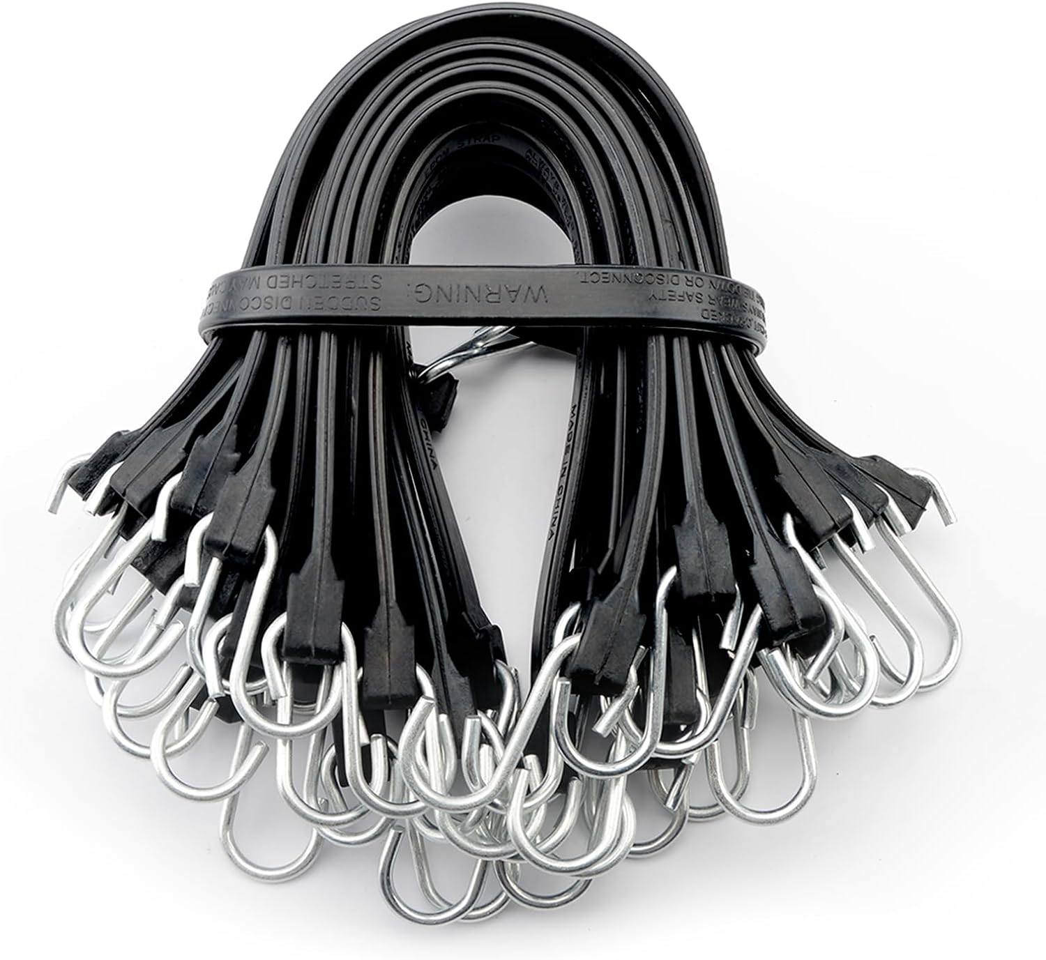 XSTRAP STANDARD 20 Pack 15'' Adjustable Rubber Tarp Straps, EPDM Bungee ...