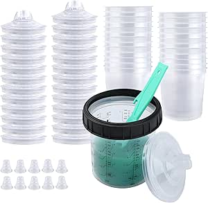 Amazon.com: Liliantus Disposable Paint Spray Gun Cups Liners and Lids 1 ...