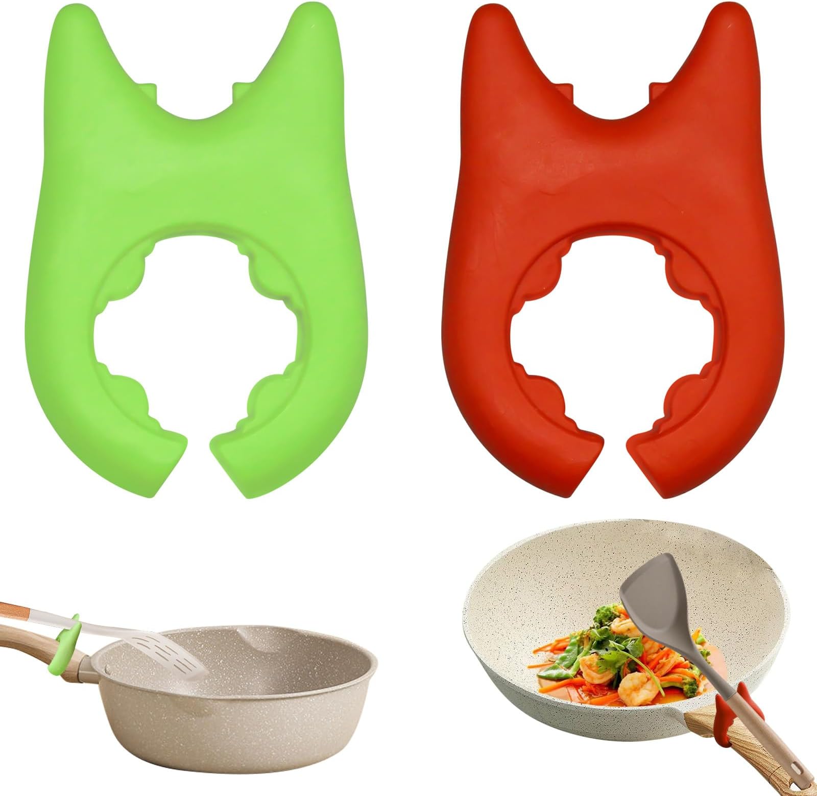 Amazon.com: Pot Clip/Stainless steel pot holder,for Spoon Rest Silicone ...