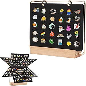 Amazon.com: Enamel Pin Display Stand, Pin Display Board Pinfolio with ...